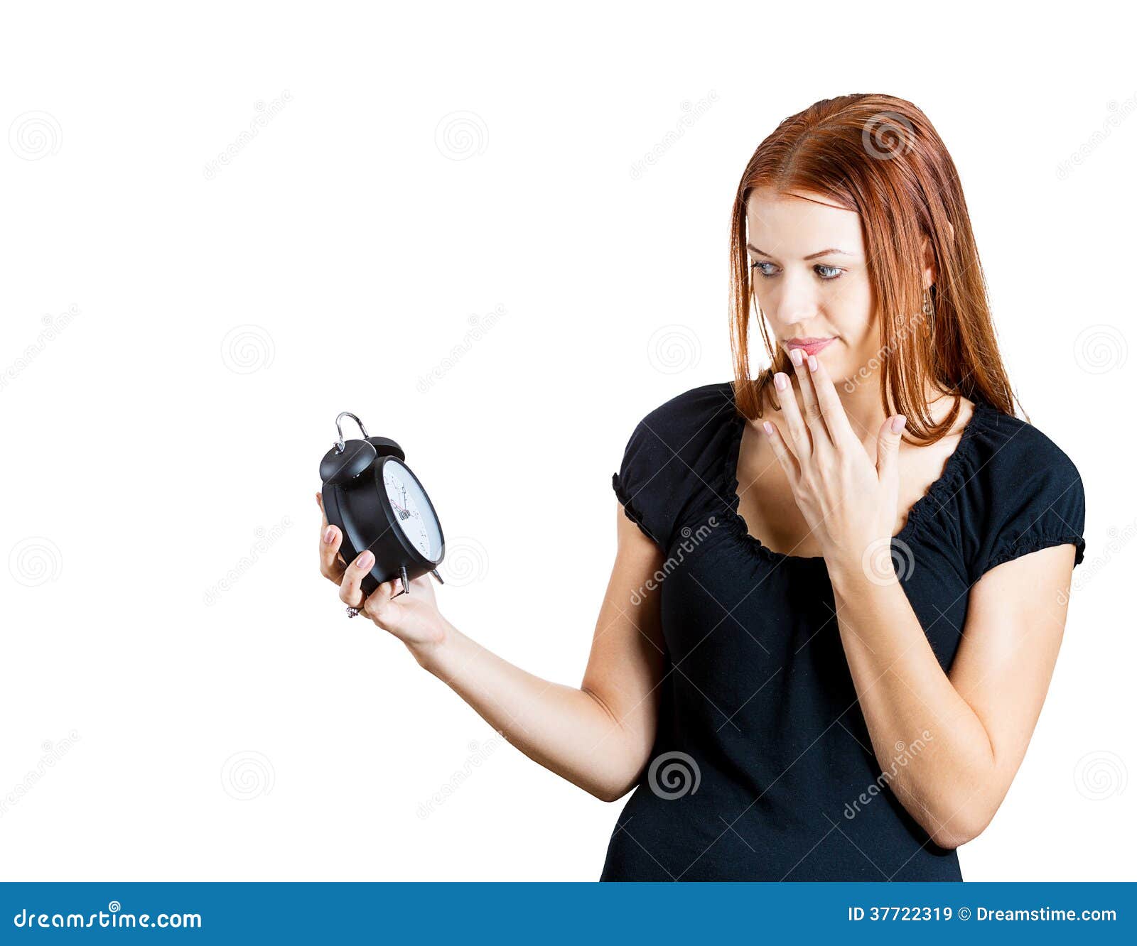 Hurried woman stock image. Image of emergency, minutes - 37722319