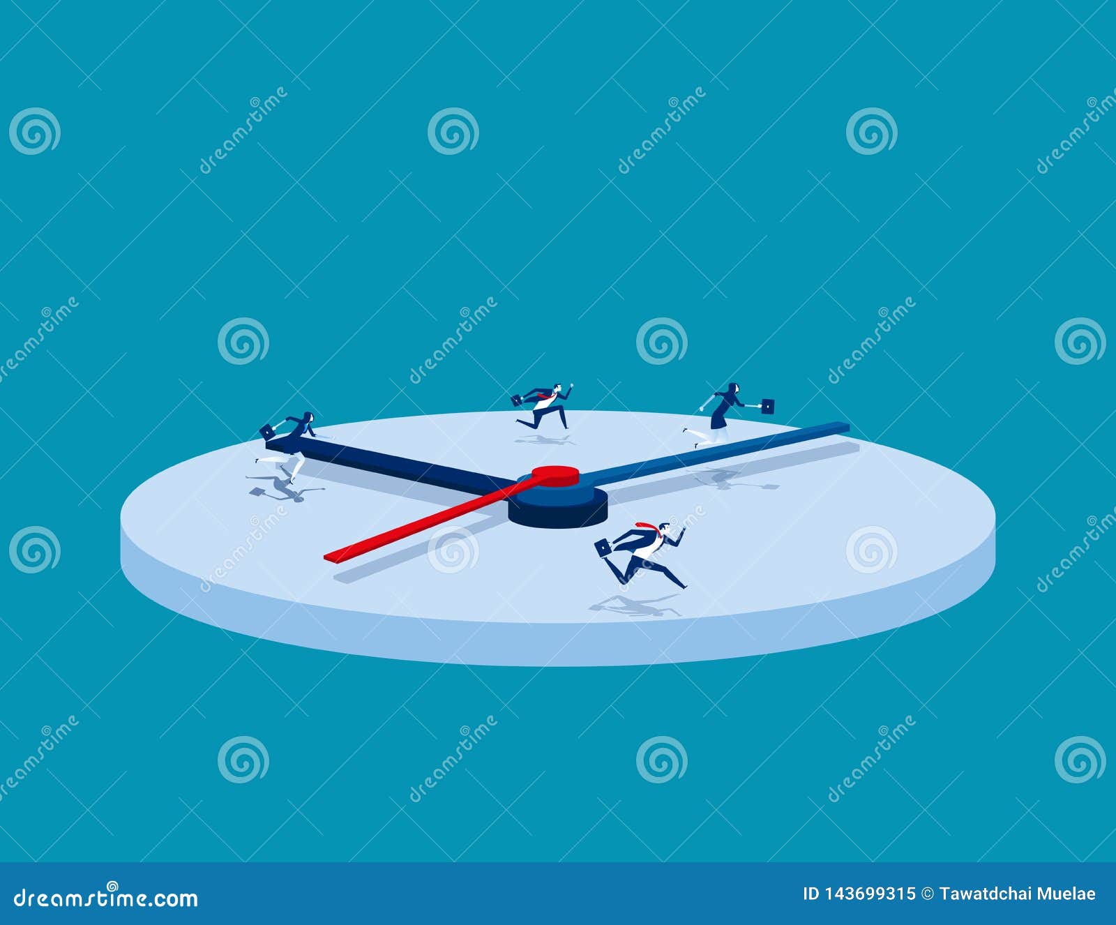 Hurry. Business People and Rush Hour Stock Vector - Illustration of ...