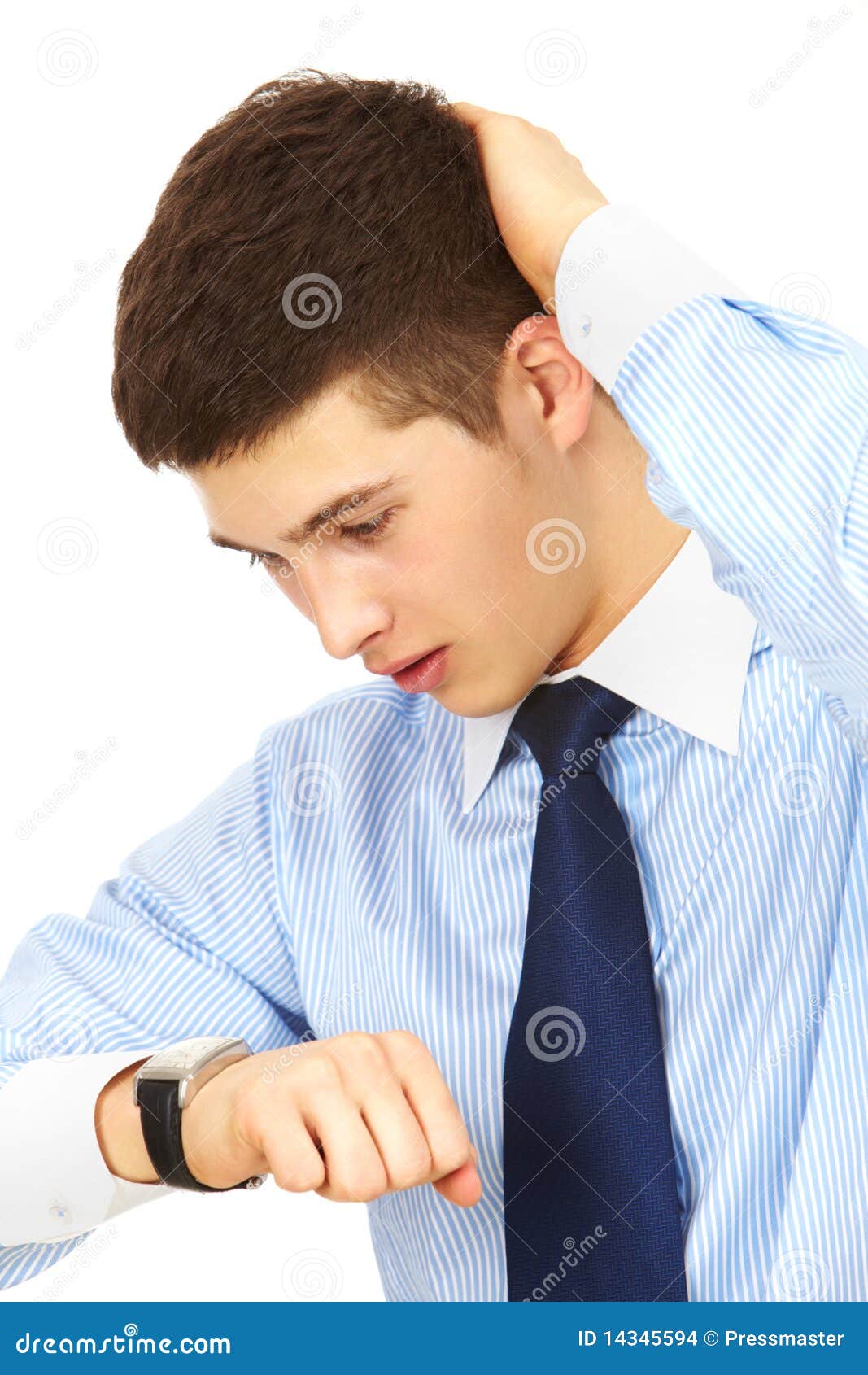 Hurry up stock photo. Image of attractive, handsome, isolated - 14345594