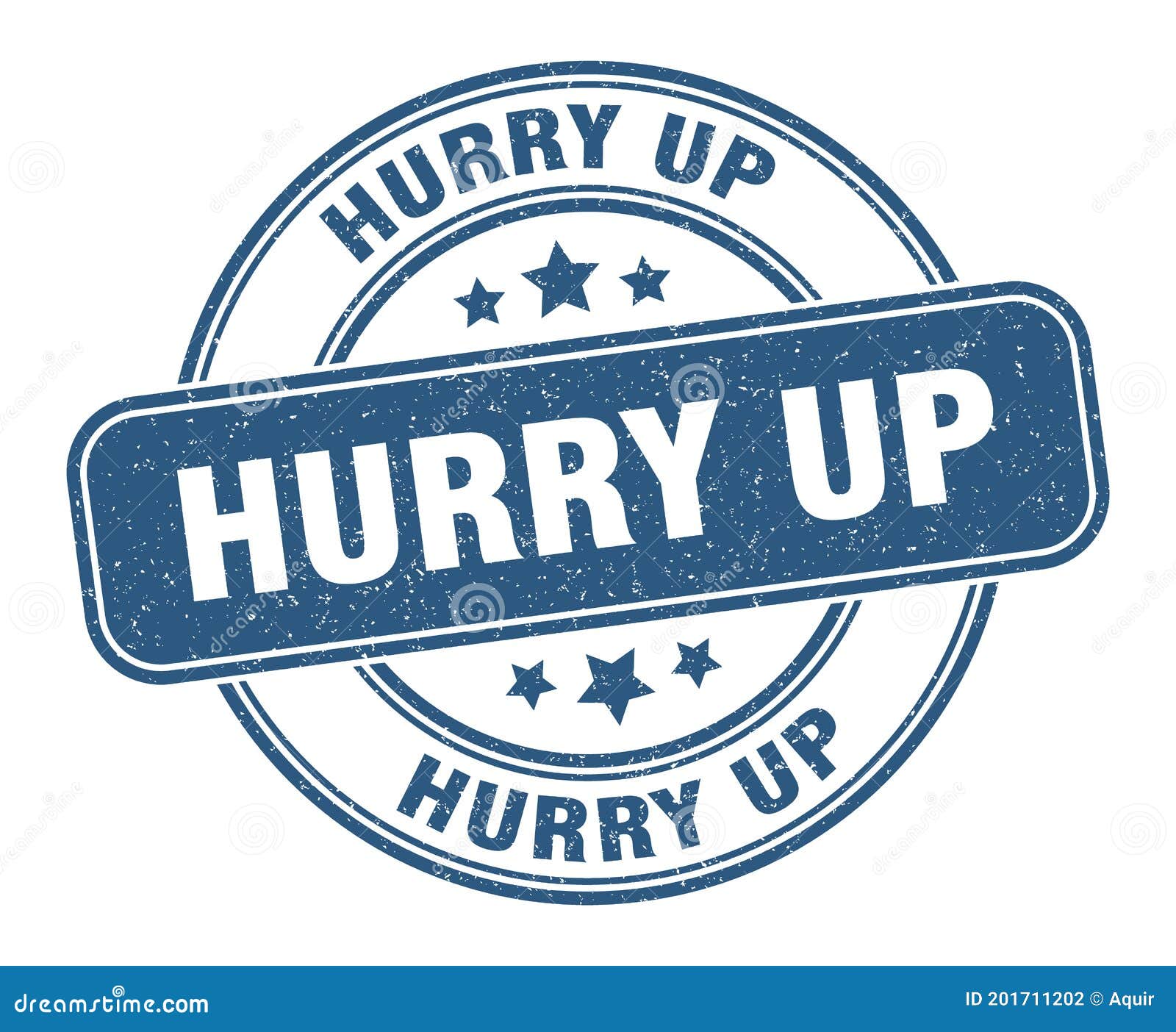 Hurry Up Stamp. Hurry Up Label. Round Grunge Sign Stock Vector ...