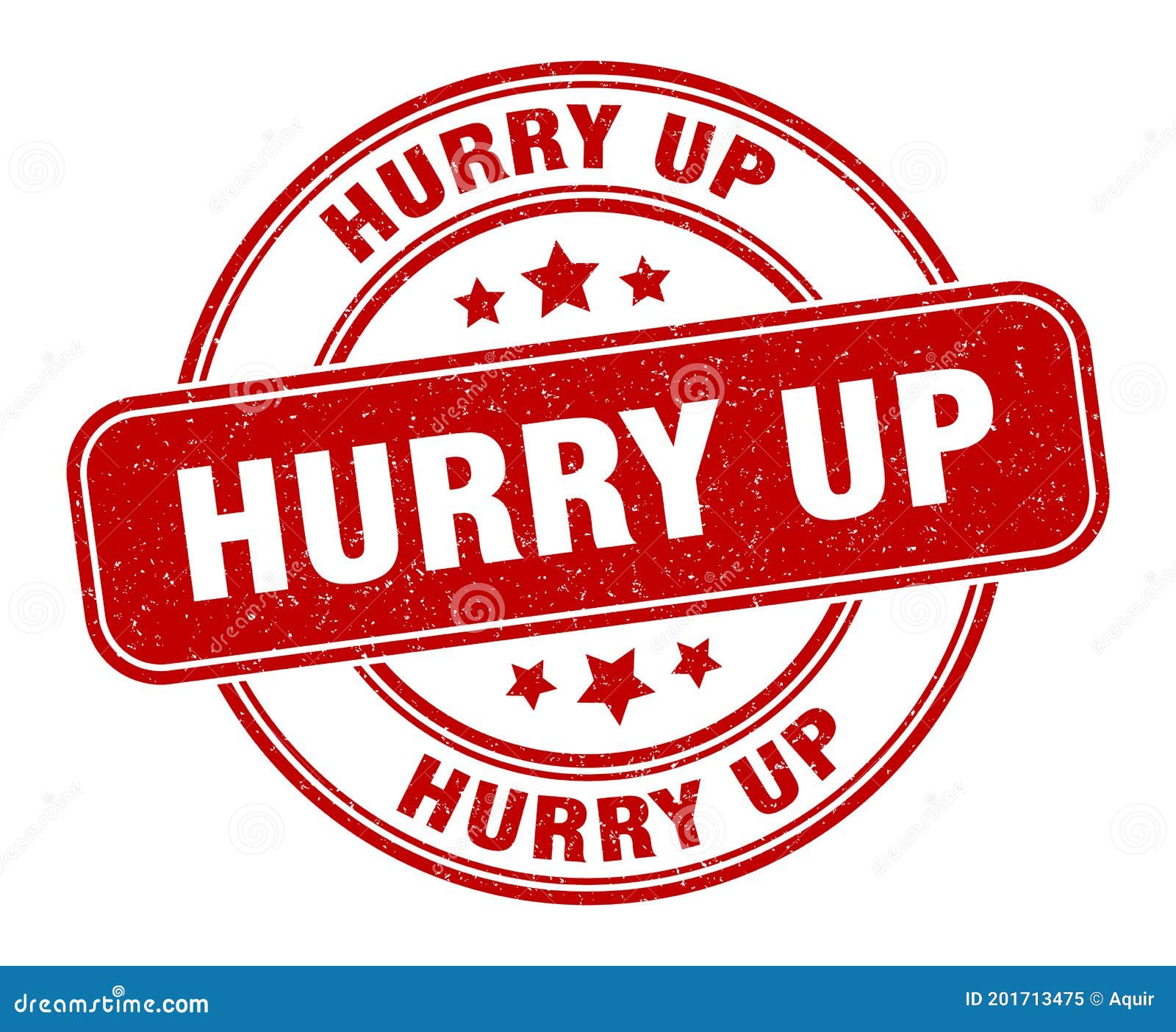 Hurry Up Stamp. Hurry Up Label. Round Grunge Sign Stock Vector ...