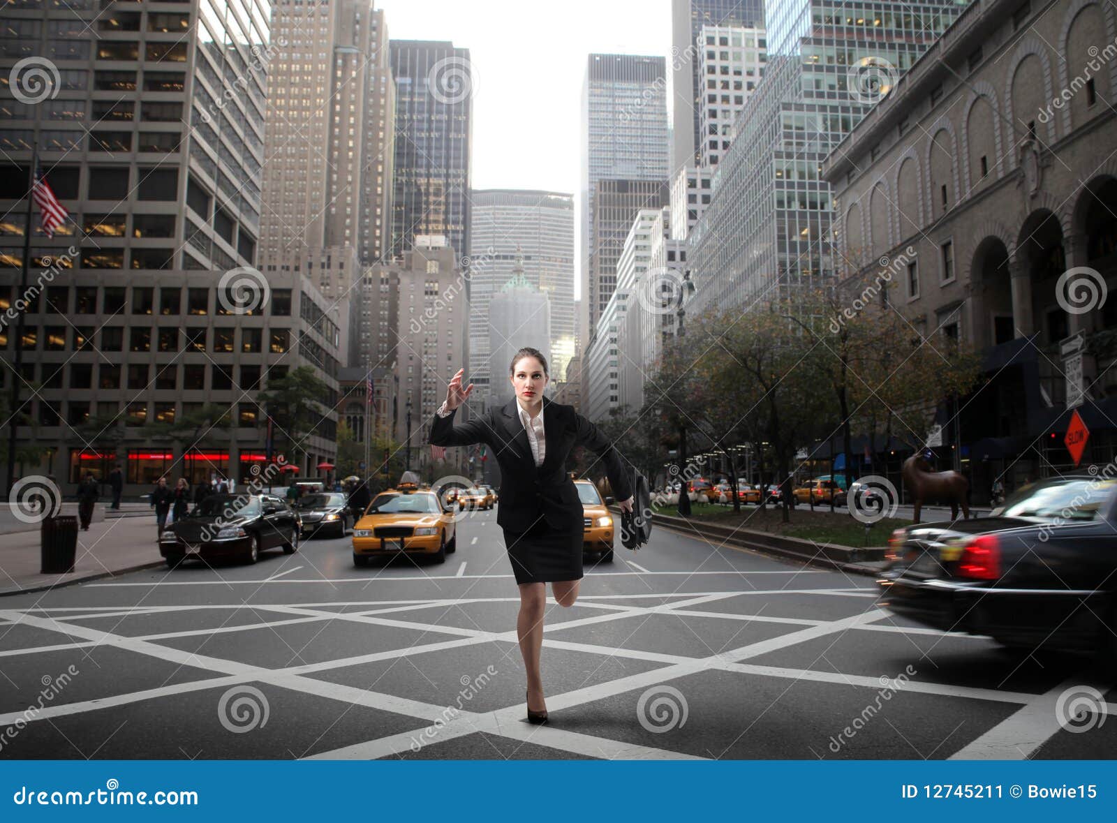 Hurry up to work stock image. Image of young, office - 12745211