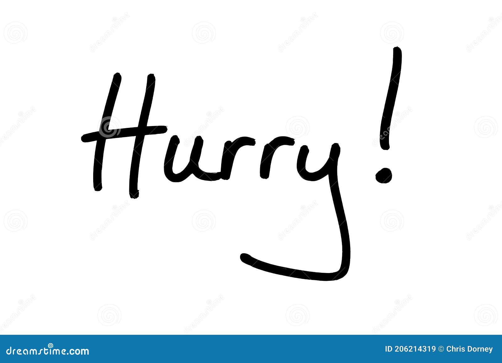 Hurry stock image. Image of written, heading, whiteboard - 206214319