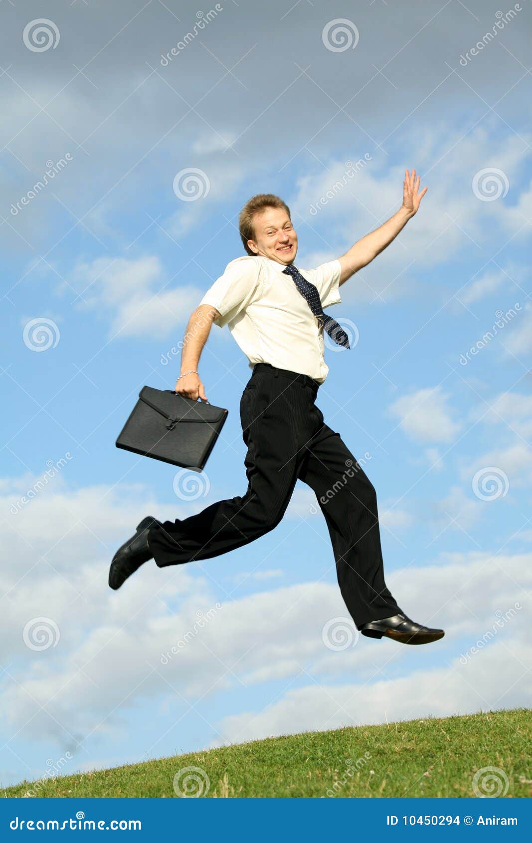 Hurrying businessman stock photo. Image of grass, business - 10450294