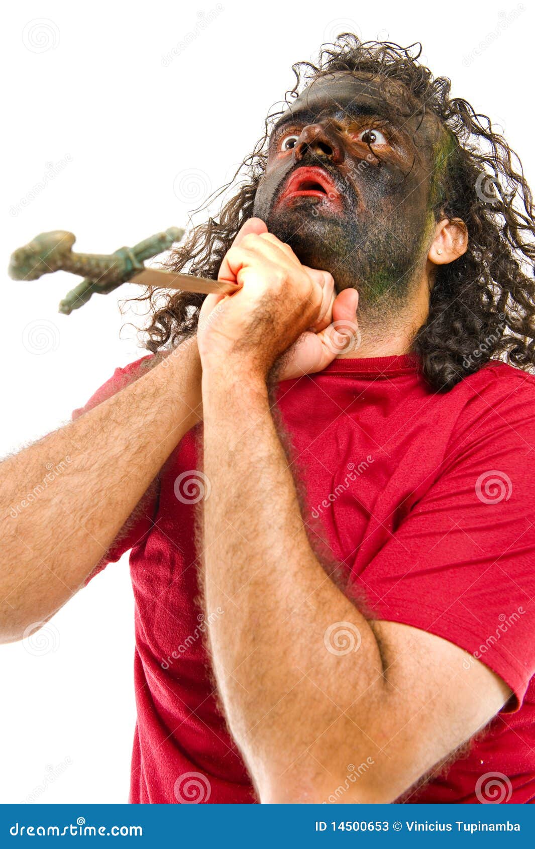 Hurt stock image. Image of neck, fear, hurt, painted - 14500653