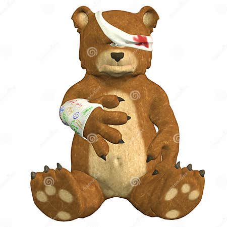 Hurt Bear stock illustration. Illustration of broke, fauna - 3570278