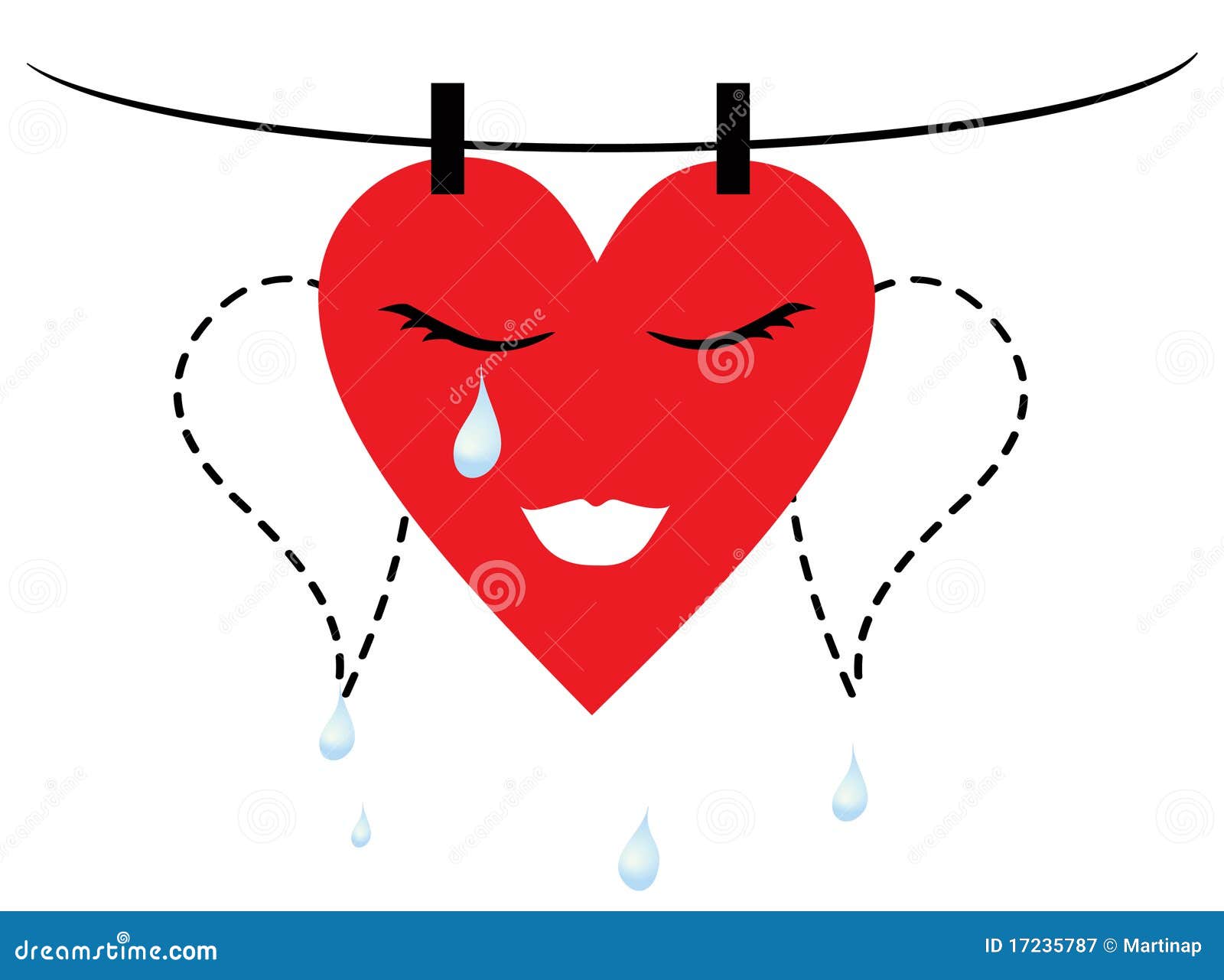 Hurt Heart stock vector. Illustration of shape, affection - 17235787