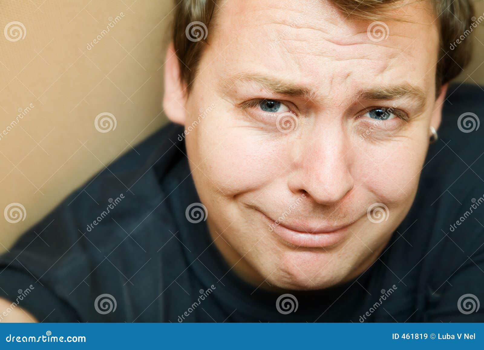 Hurt man stock image. Image of comic, cute, crying, caucasian - 461819