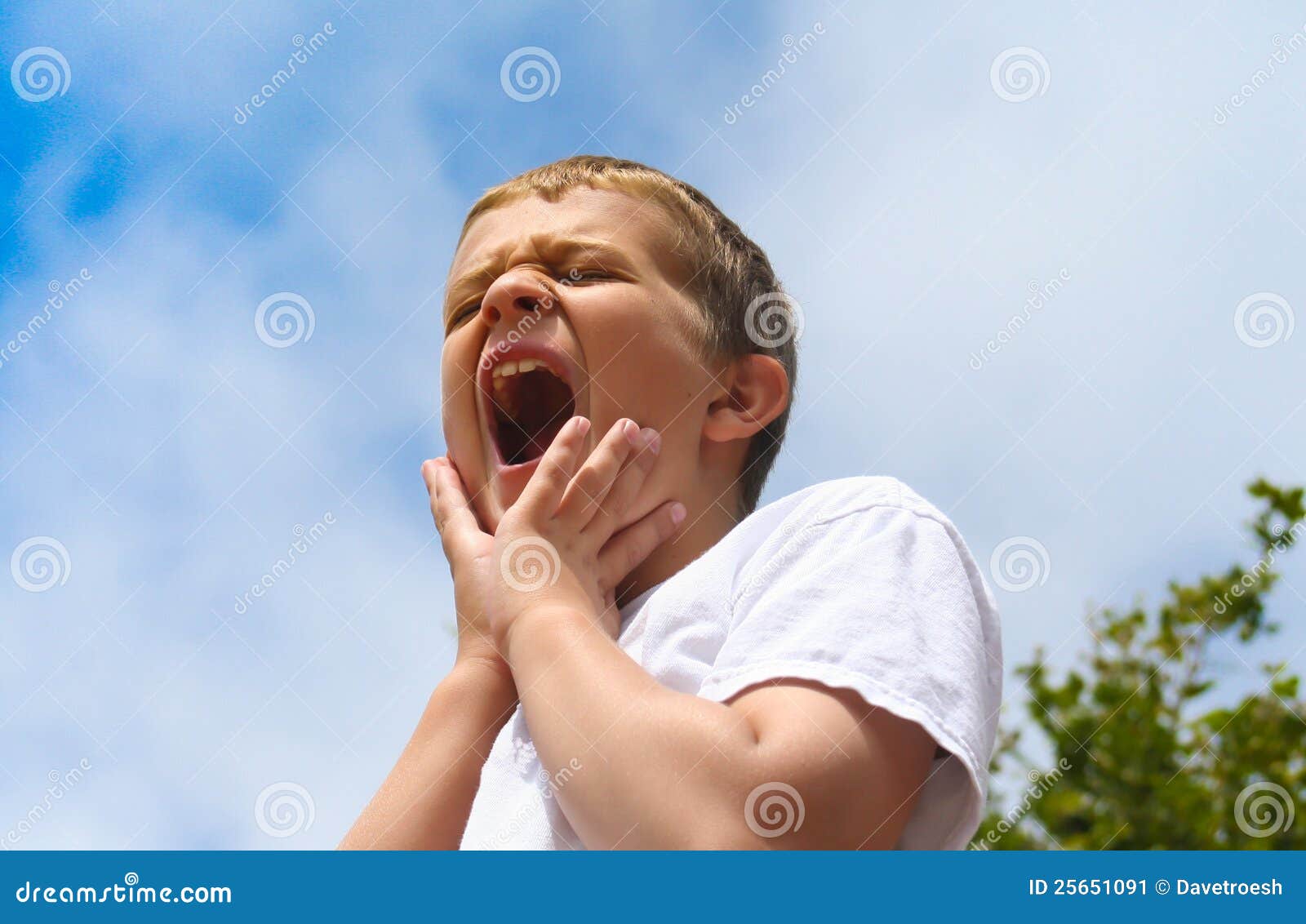 Hurt, Screaming Preteen Boy Royalty-Free Stock Photography ...