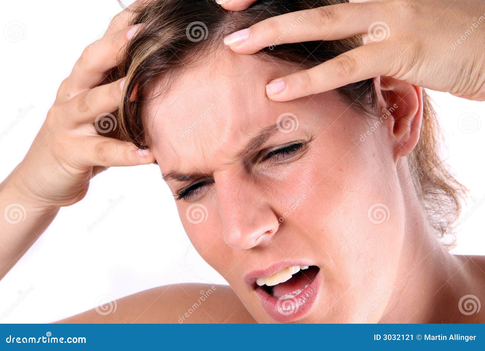 Hurting head stock image. Image of compassionate, sore - 3032121
