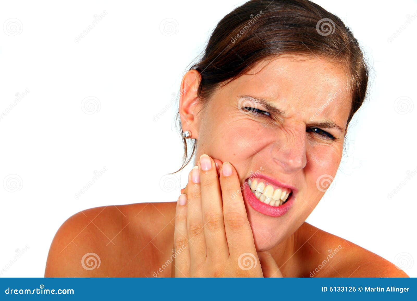 Hurting Teeth stock photo. Image of care, help, mirror - 6133126