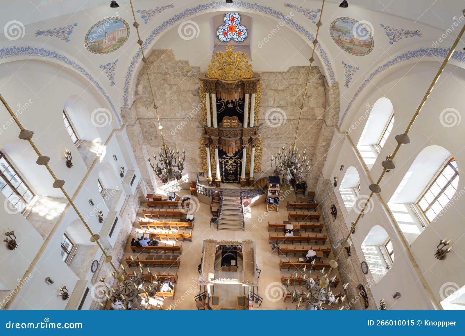 Daily Prayer in Hurva Synagogue Editorial Image - Image of jewish ...