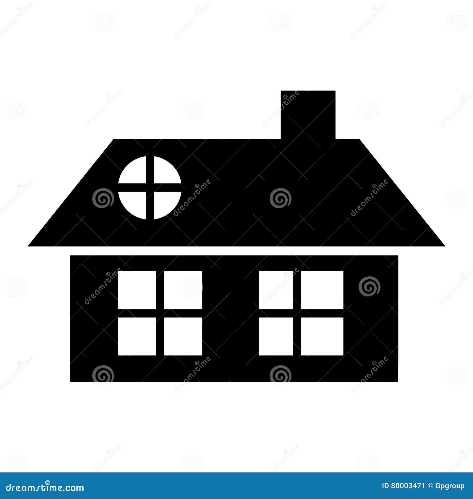 Hus eller hem- symbolsbild vektor illustrationer. Illustration av ...