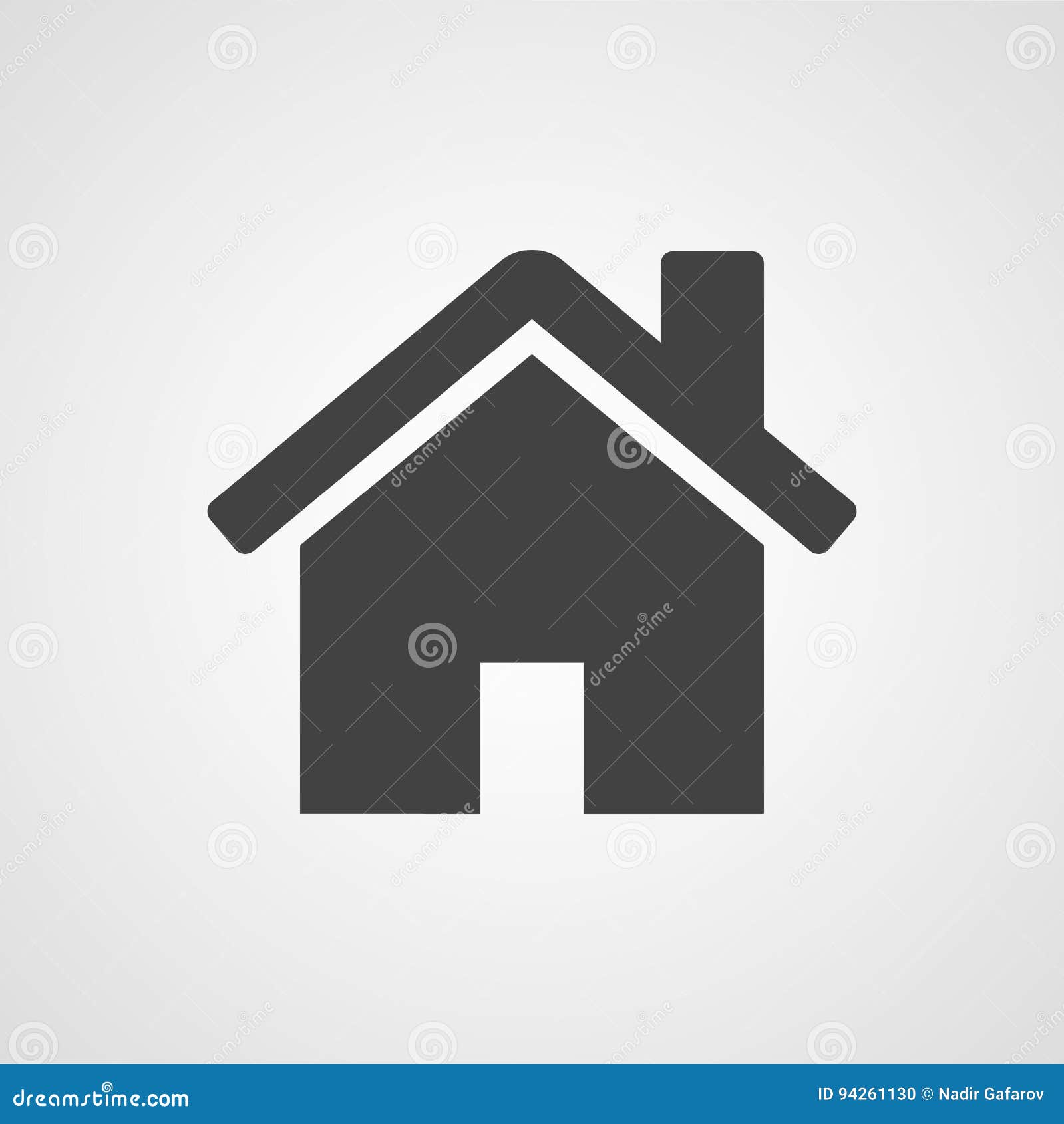 Hus Eller Hem- Vektorsymbol Vektor Illustrationer - Illustration av ...