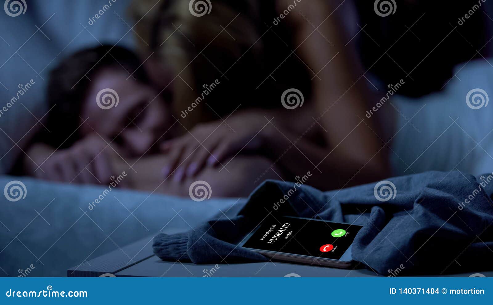 Husband Calling Wife Cheating With Lover Broken Relations Betrayal
