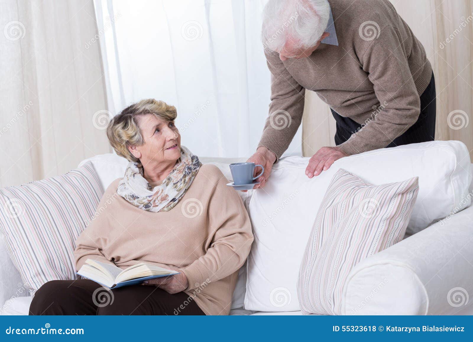 Husband Caring about His Wife Stock Photo - Image of beauty, happiness ...