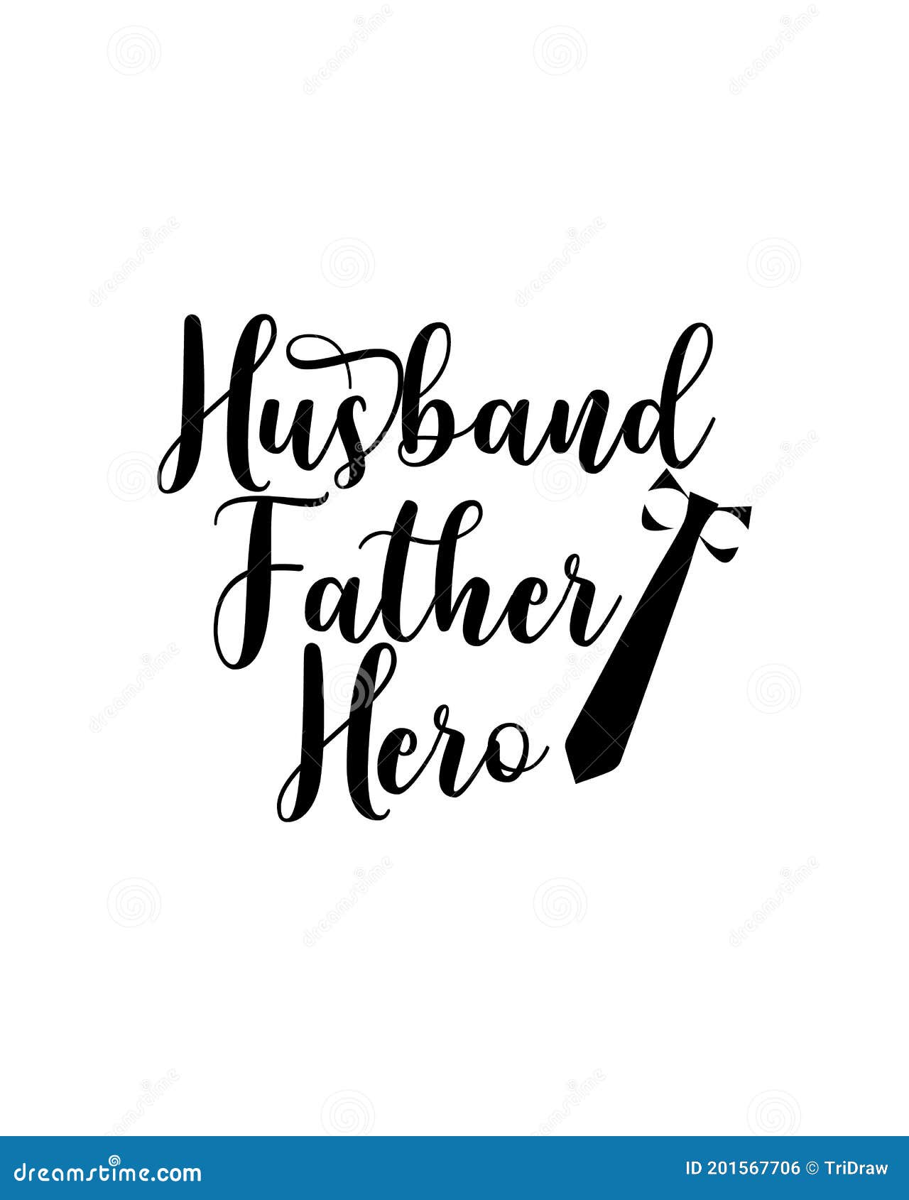 `Father Is My Hero` Lettering Poster Cartoon Vector | CartoonDealer.com ...