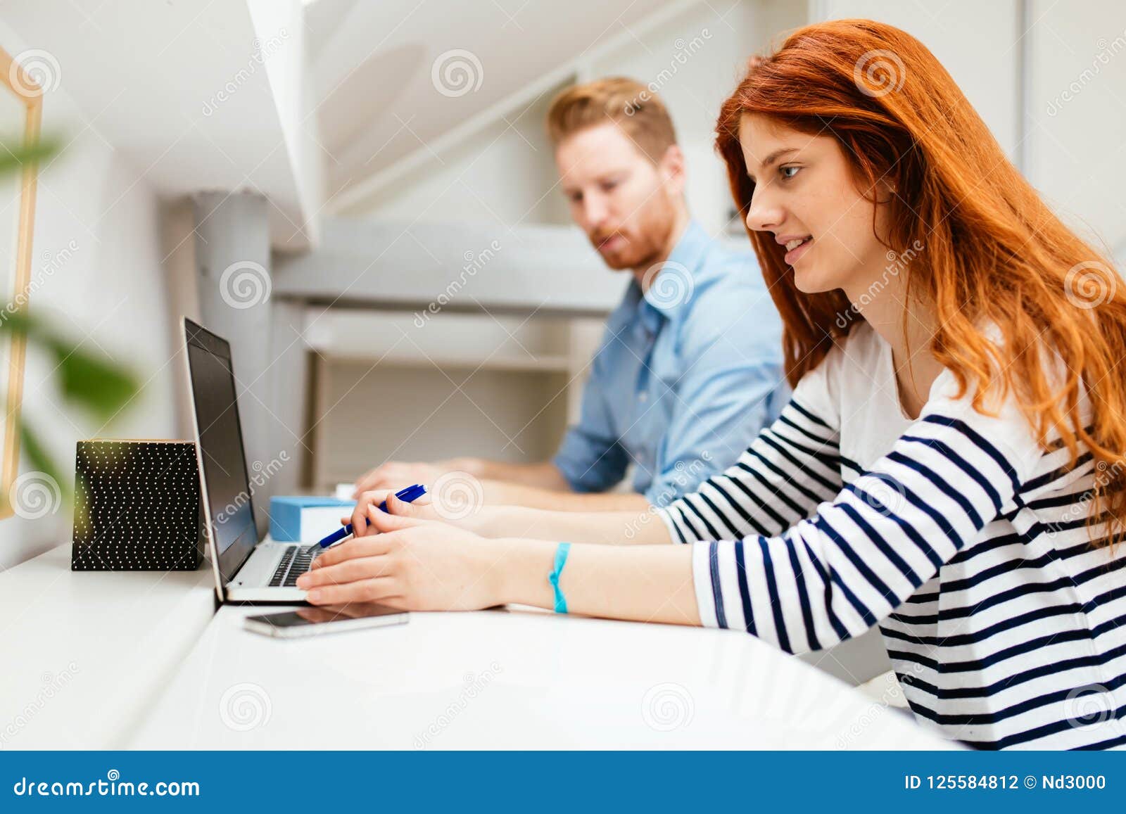 Husband and Wife Working from Home Stock Photo - Image of ...