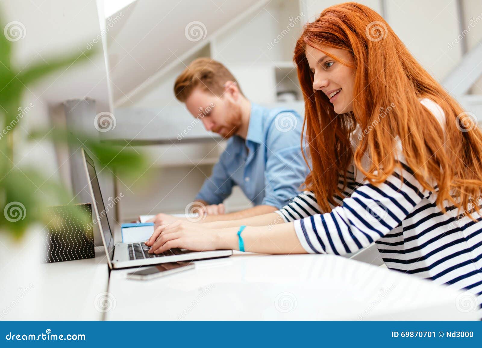 Husband and Wife Working from Home Stock Image - Image of homeoffice ...