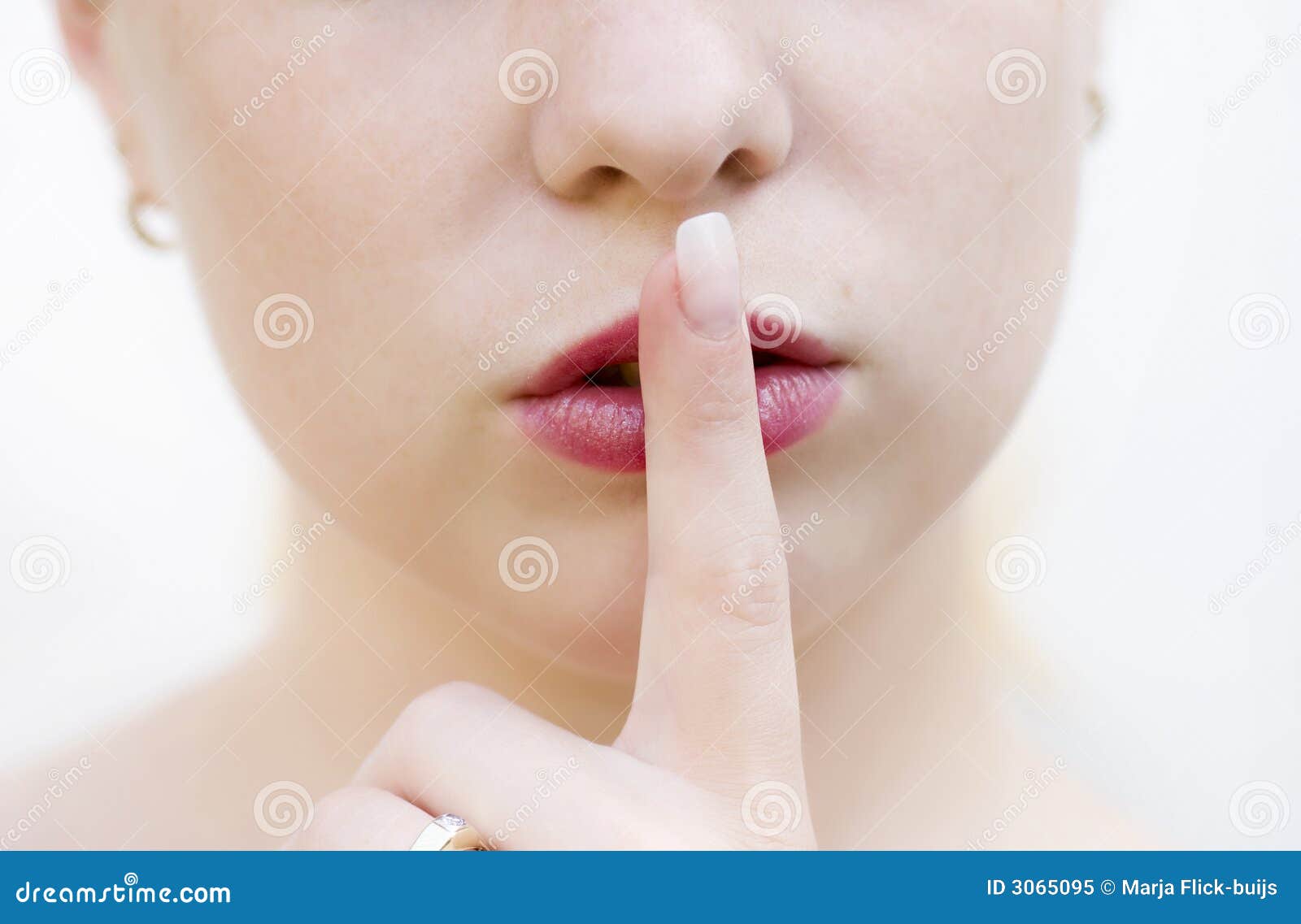 Hush 1 stock image. Image of portrait, finger, hand, expression - 3065095