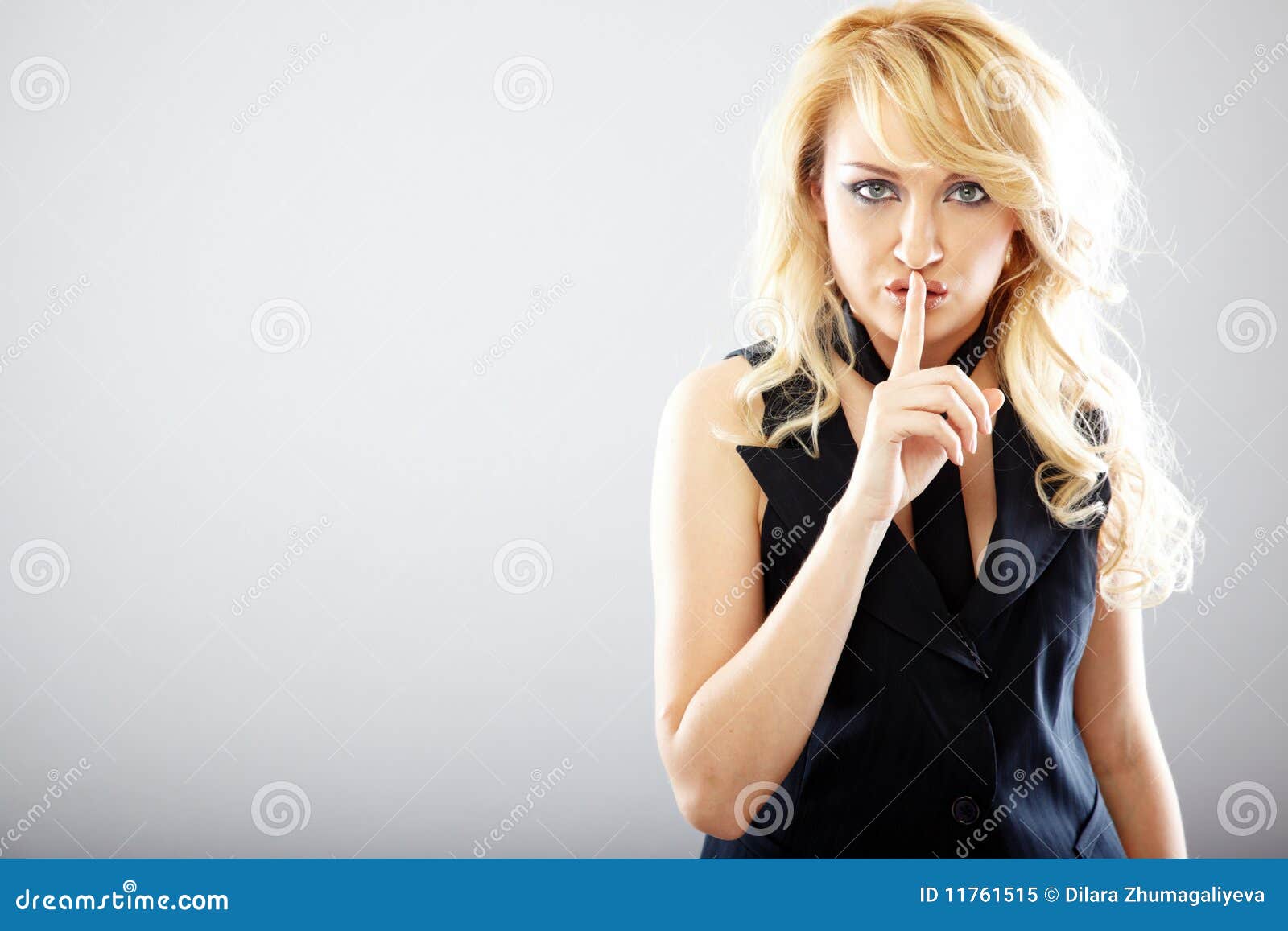 Hush stock image. Image of isolated, beautiful, lady - 11761515