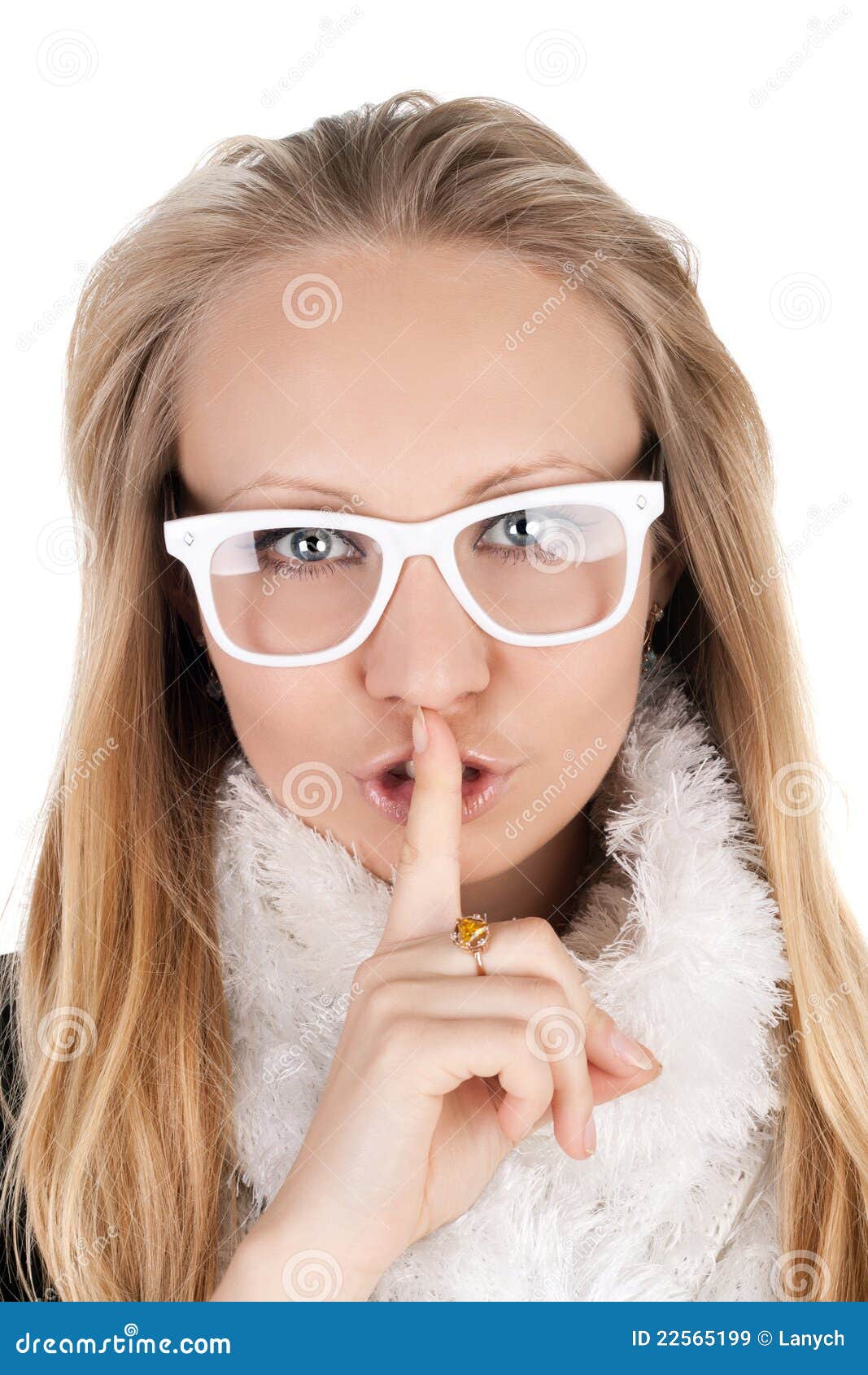 Hush! stock image. Image of finger, adorable, beautiful - 22565199