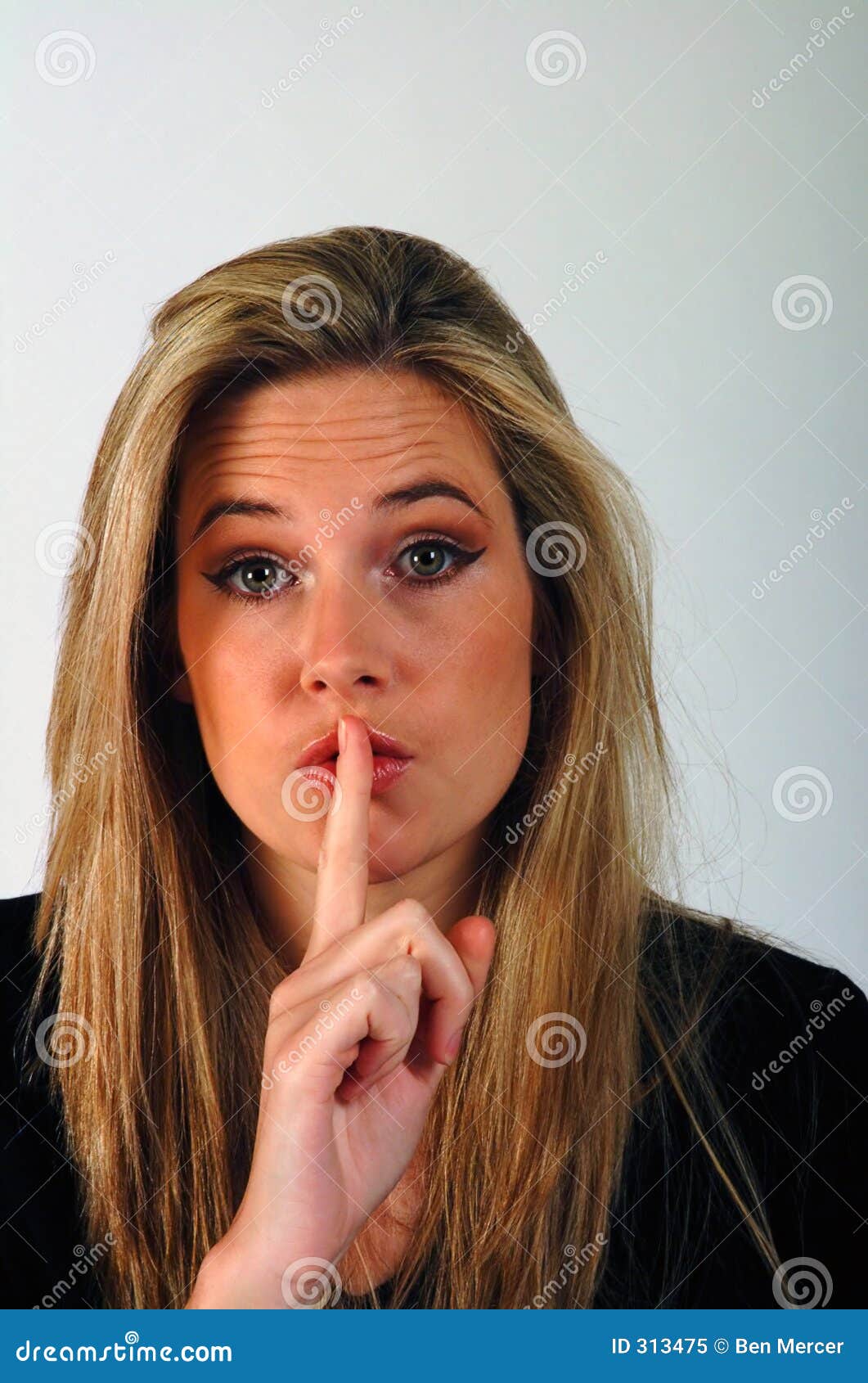 Hush stock image. Image of girl, hand, comunicate, silence - 313475