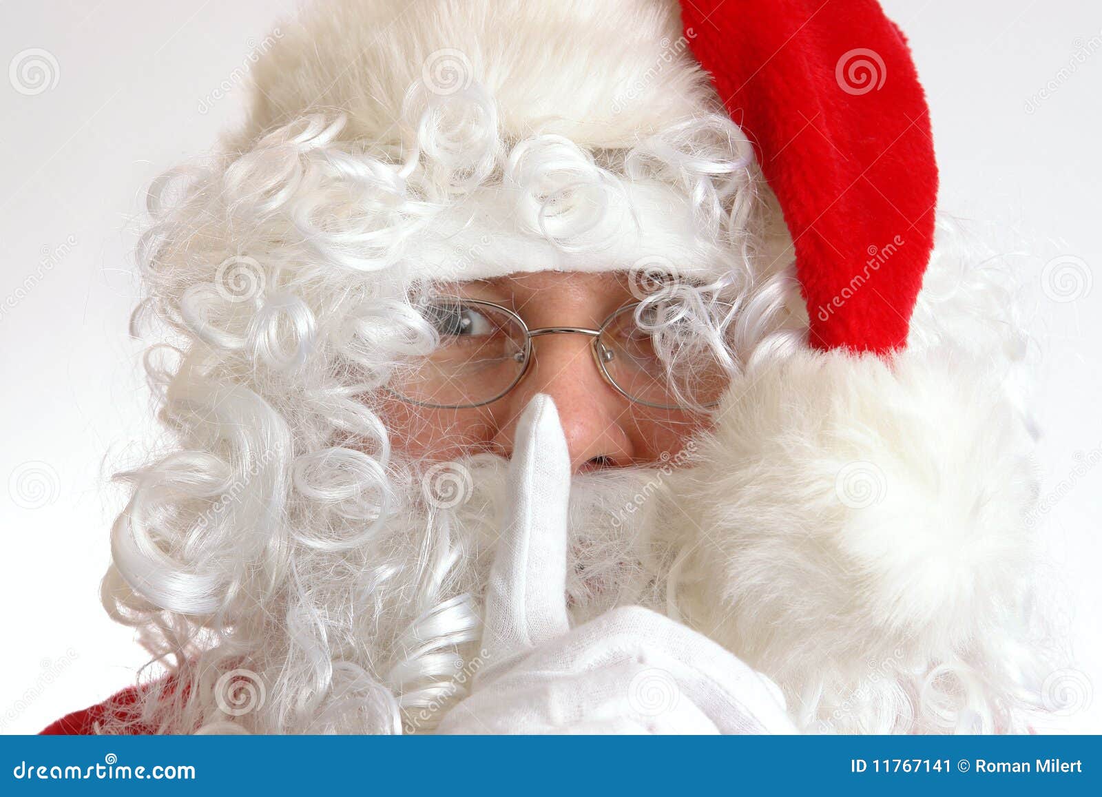 Hush - Santa s coming stock image. Image of silence, santa - 11767141