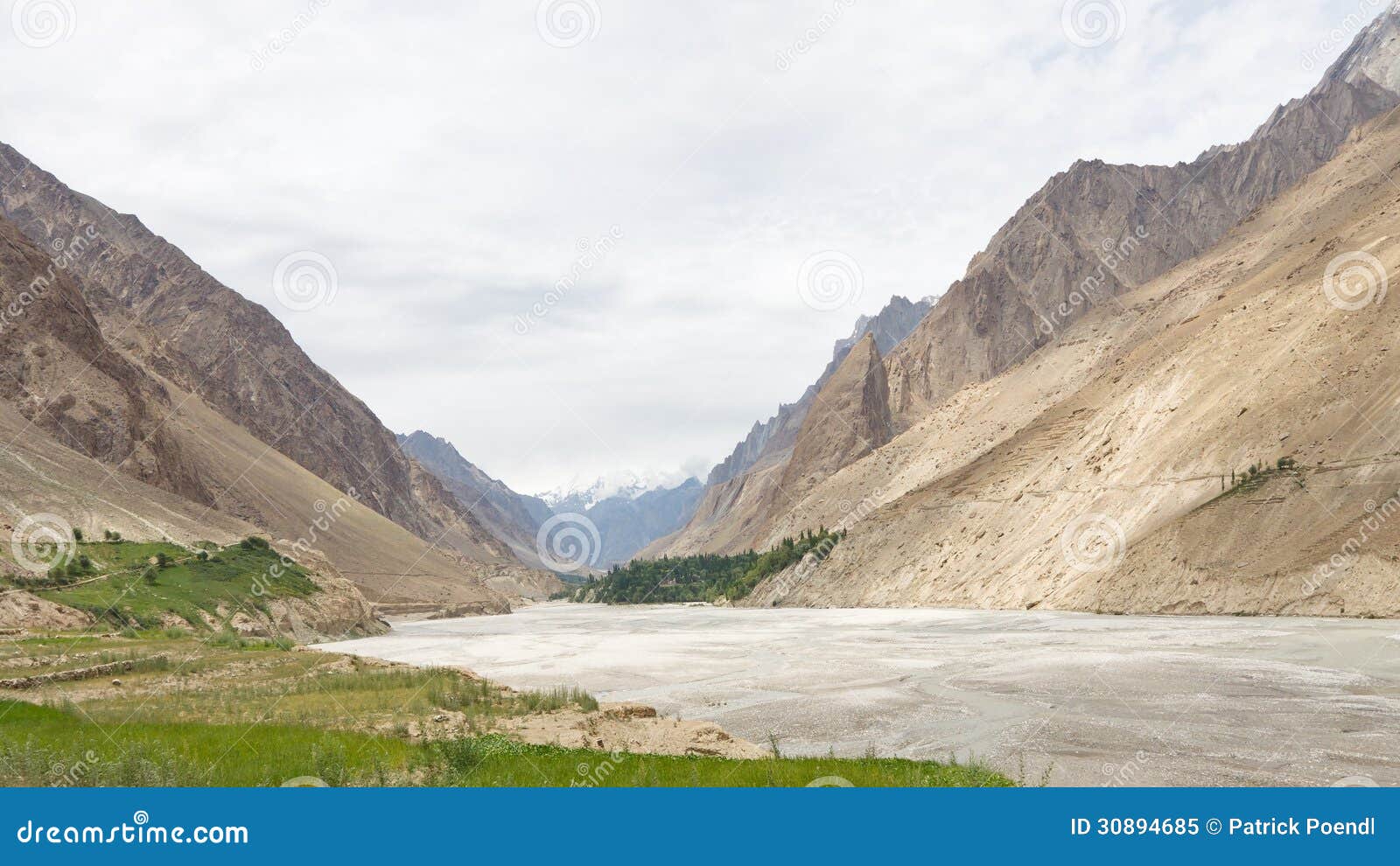 Hushe River Valley, Karakorum, Pakistan Stock Image - Image of river ...