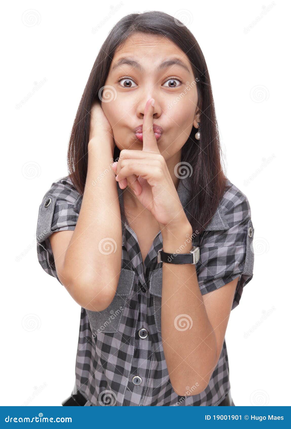 Hushing Japanese woman stock image. Image of cutout, face - 19001901