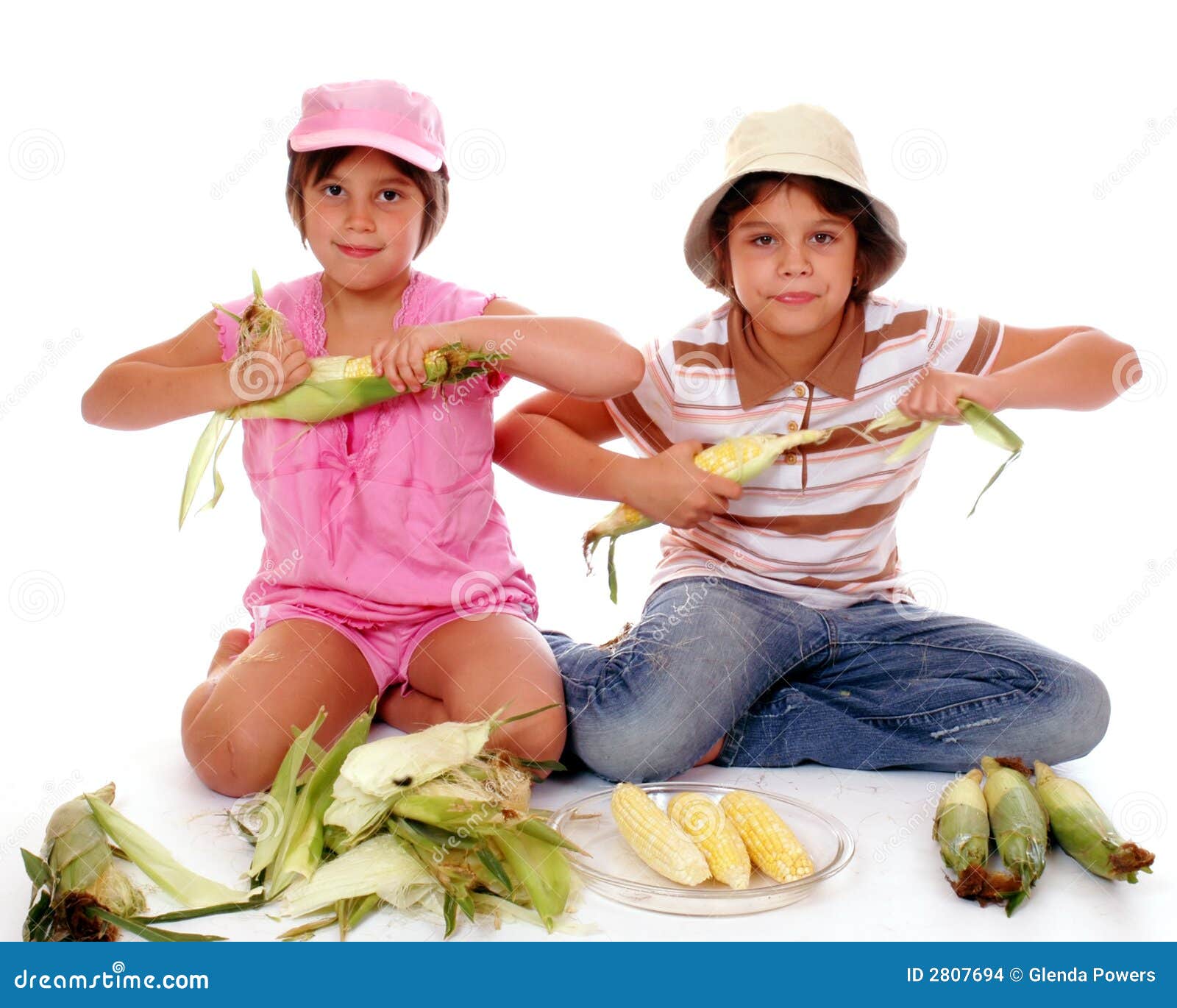 Husking Corn stock photo. Image of people, delicious, harvest - 2807694