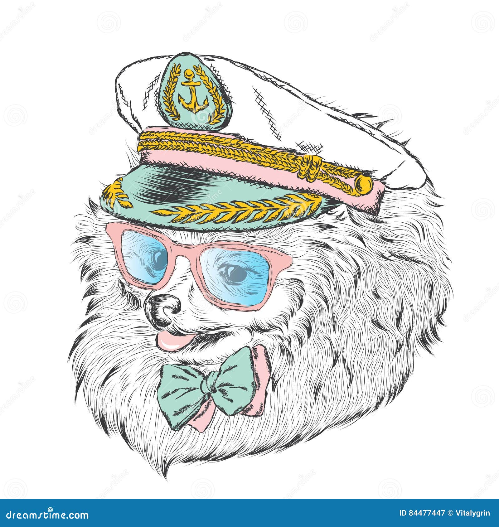 Husky in the Crown . Vector Illustration Stock Vector - Illustration of ...