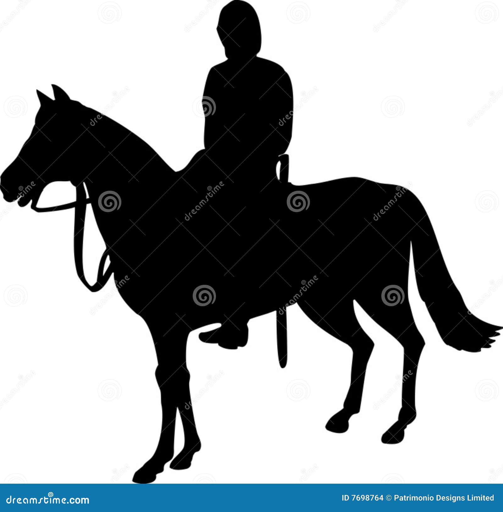 Hussar Light Horseman Silhouette Stock Illustration - Illustration of ...