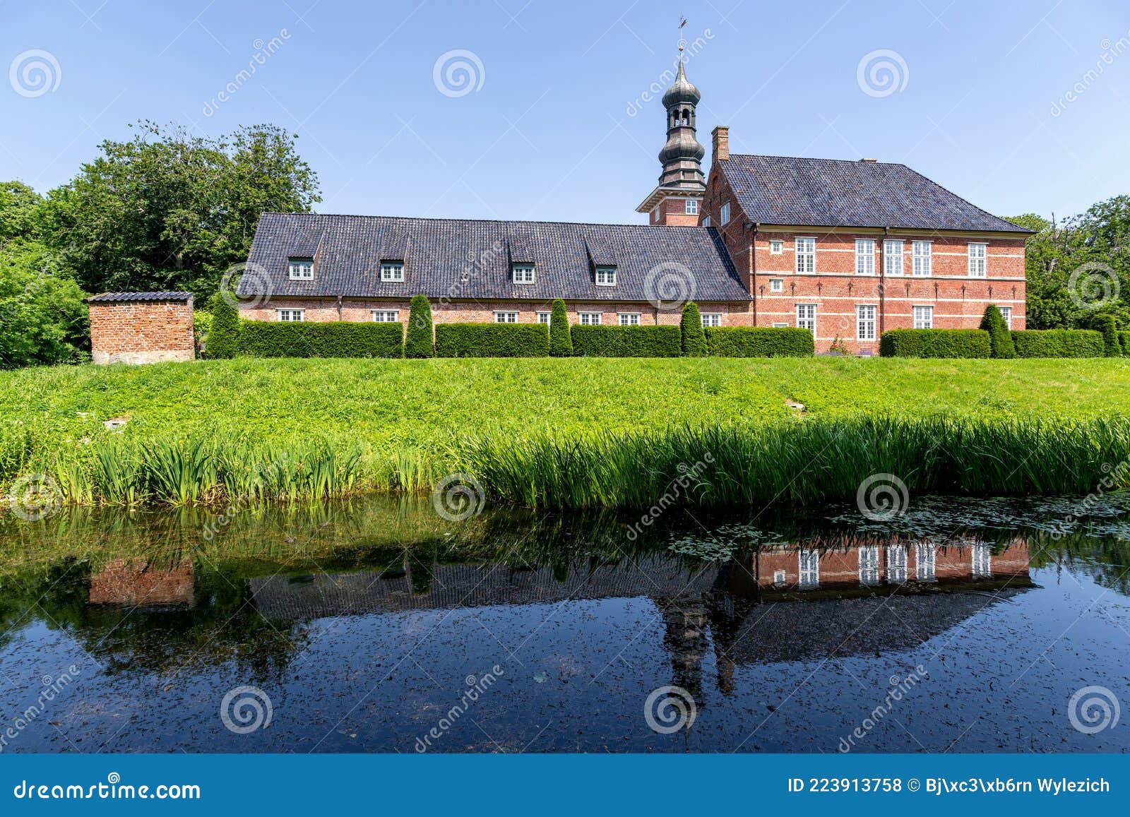 Husum Castle stock photo. Image of husum, germany, exterior - 223913758