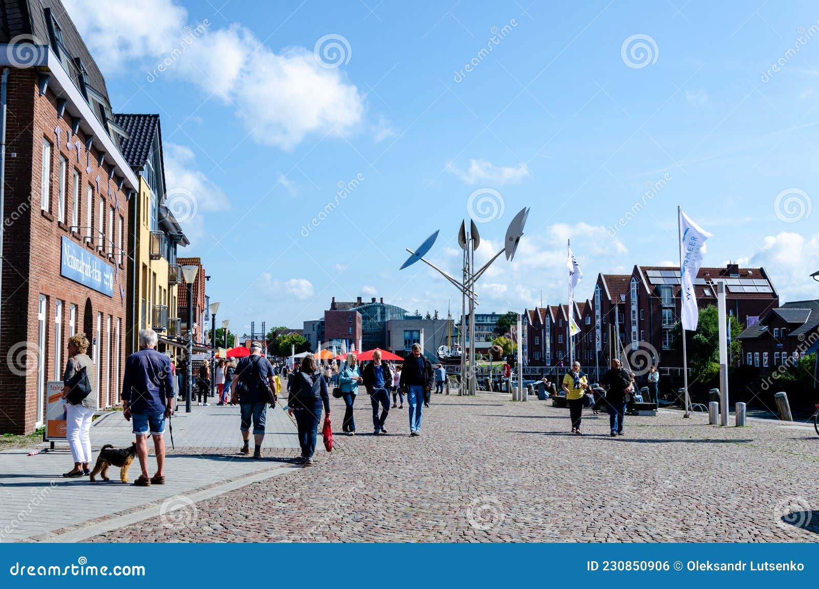 Husum, Germany - August 30, 2021: Husum Harbor Husumer Hafen Editorial ...