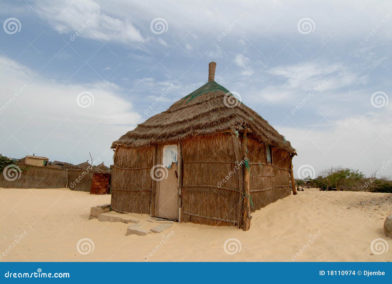 Hut stock photo. Image of dunes, holiday, sand, senegal - 18110974