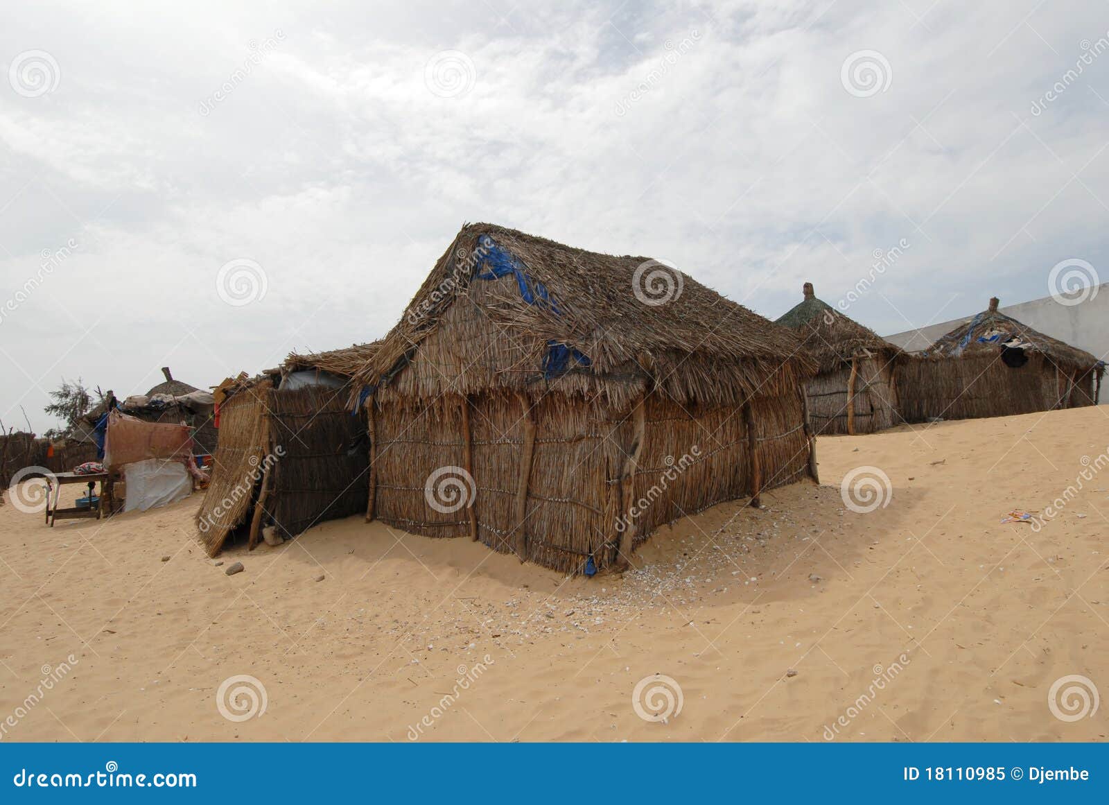 Hut stock image. Image of pink, property, beach, senegal - 18110985