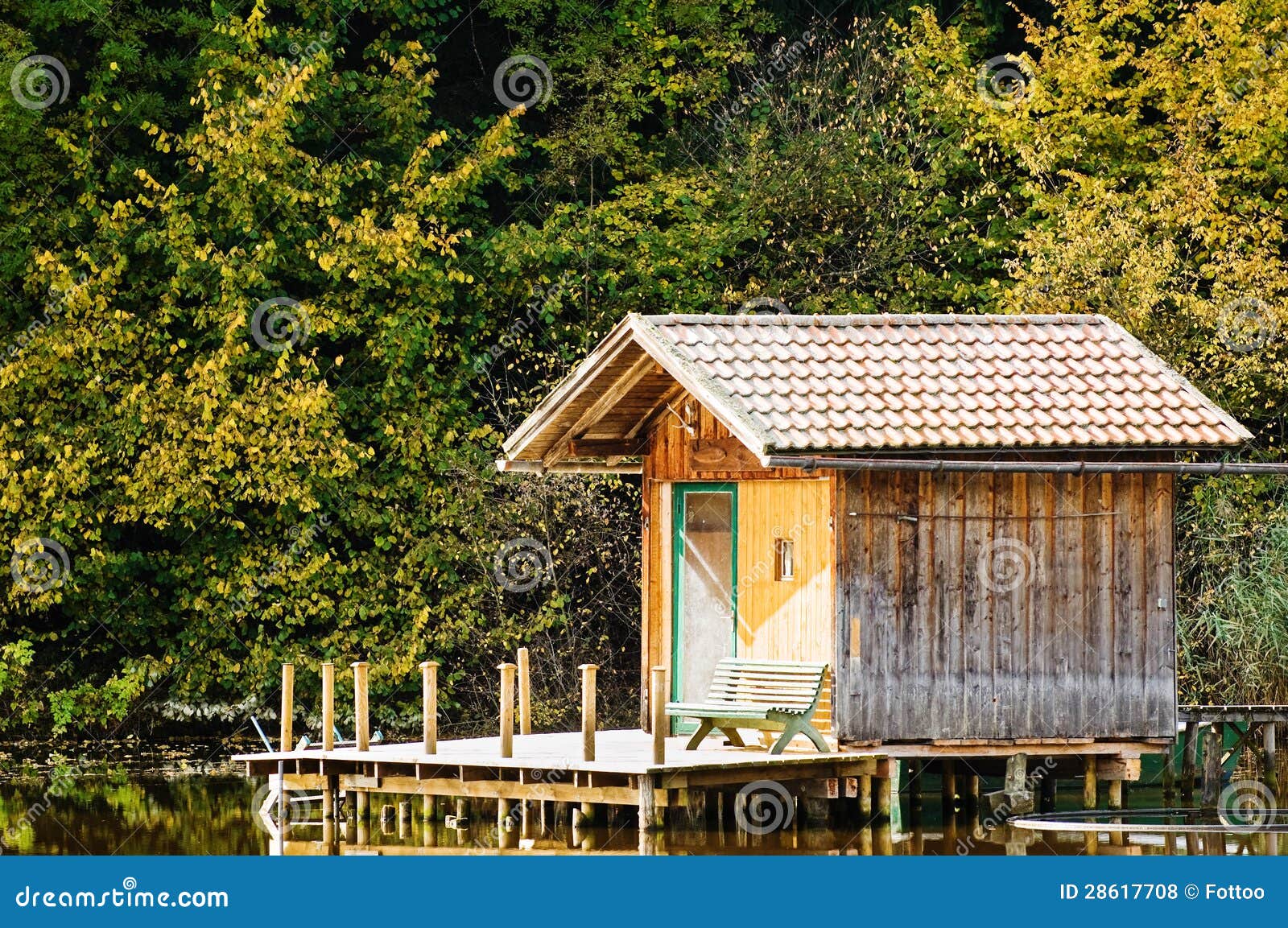 Hut stock photo. Image of coastline, outdoors, pond, tree - 28617708