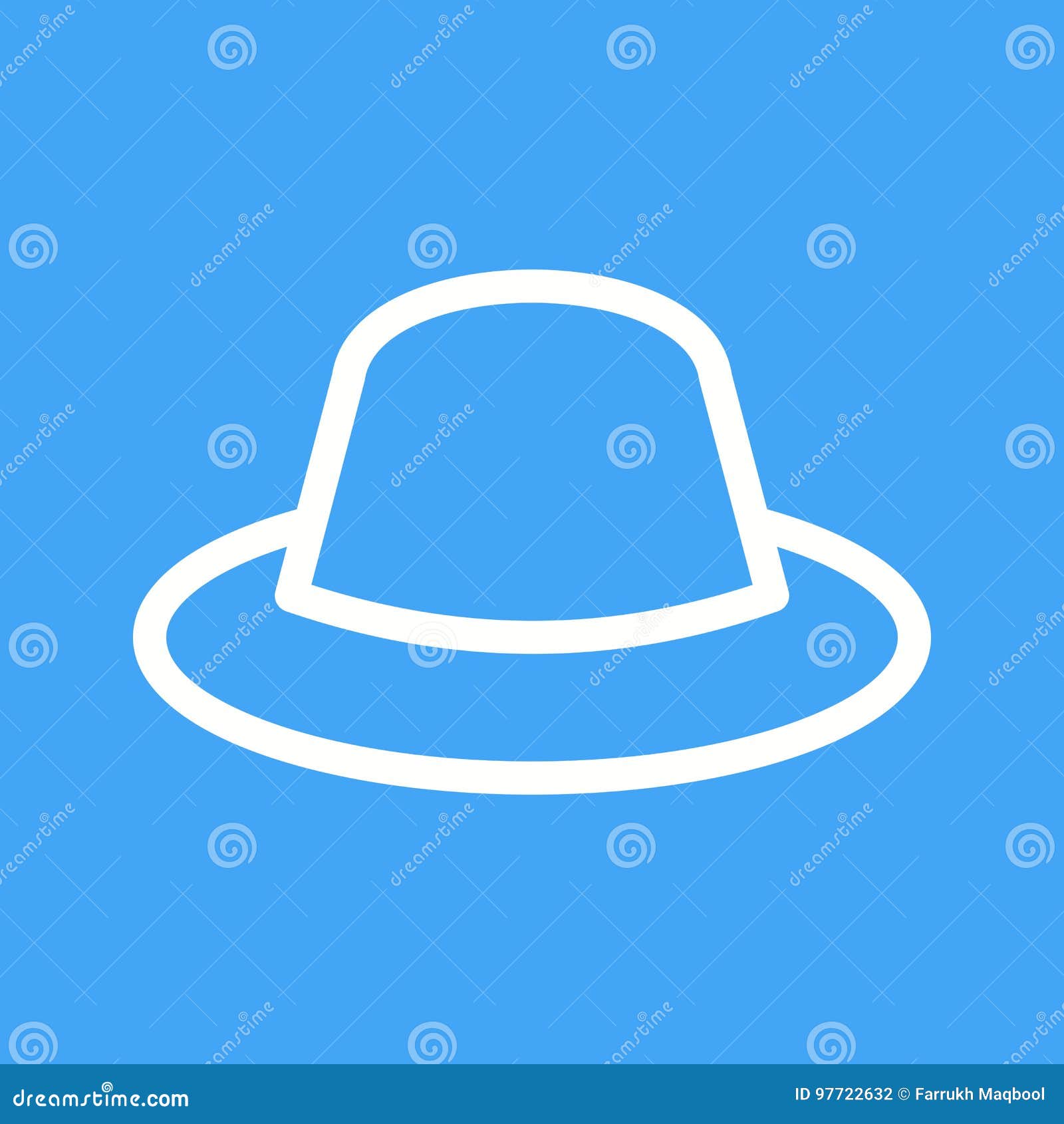 Hut vektor abbildung. Illustration von vektor, auslegung - 97722632