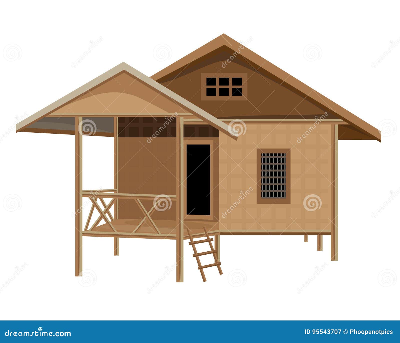 Hut design stock vector. Illustration of angle, straw - 95543707