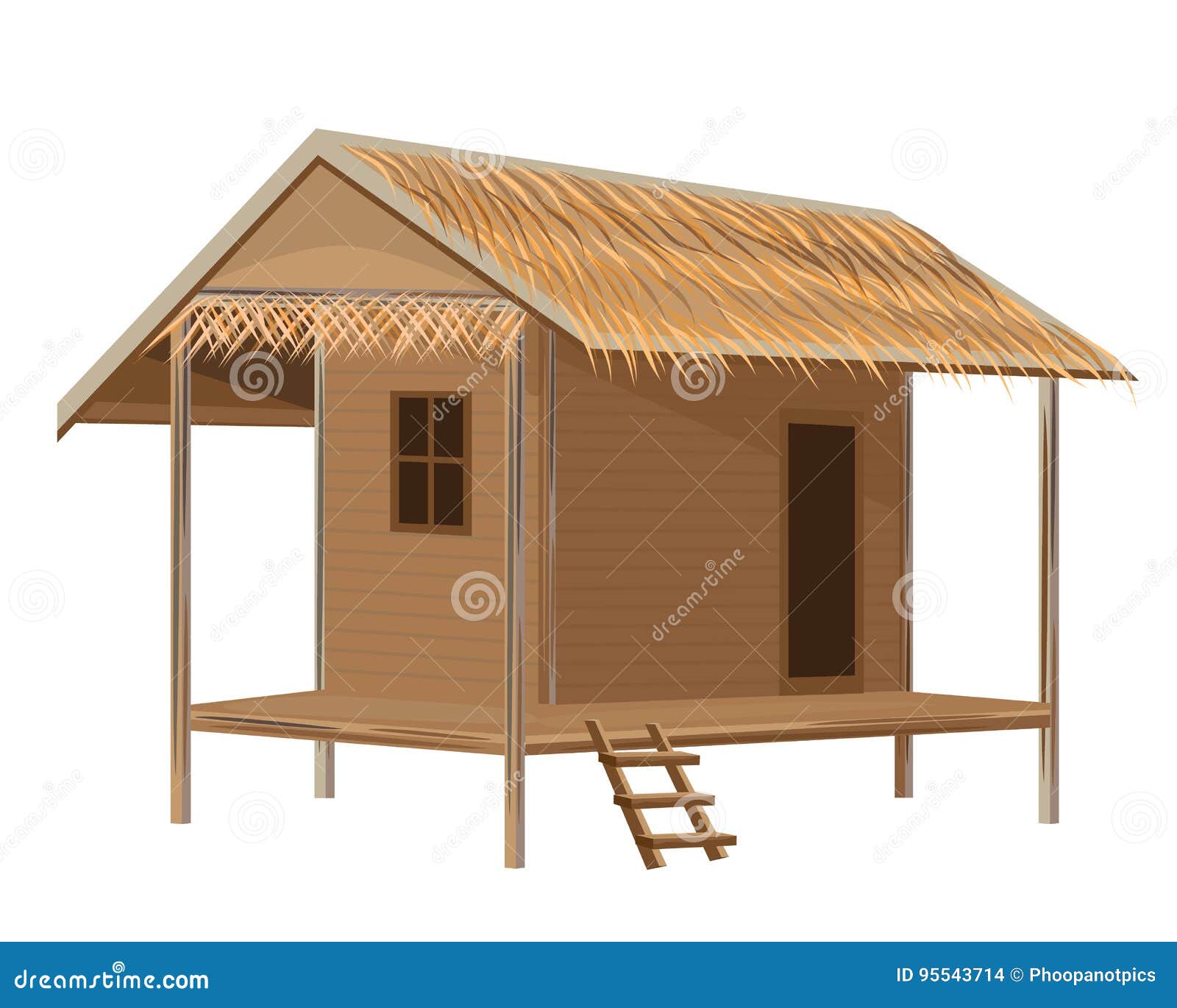 Hut design stock vector. Illustration of countryside - 95543714