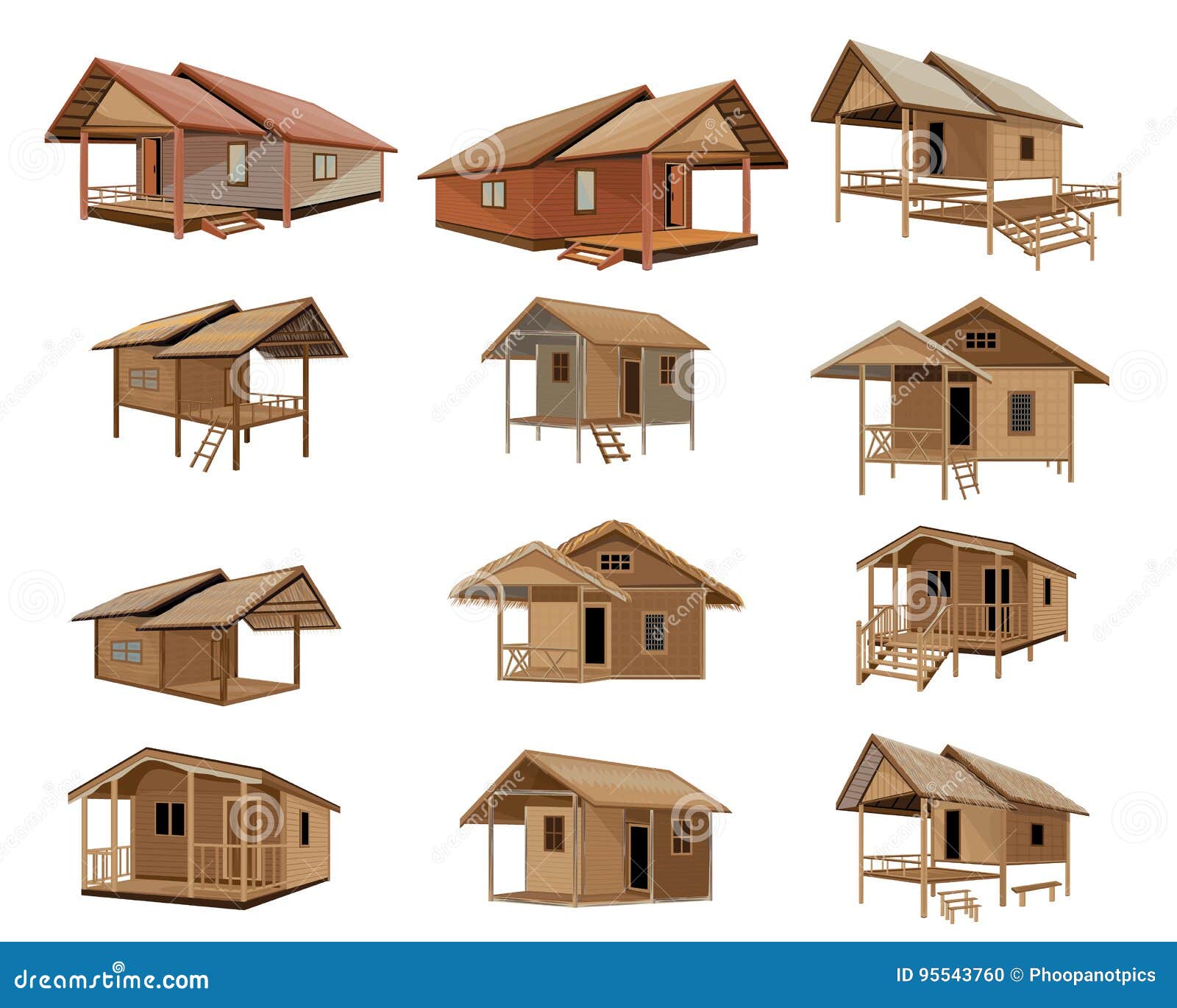 Hut design stock vector. Illustration of agriculture - 95543760