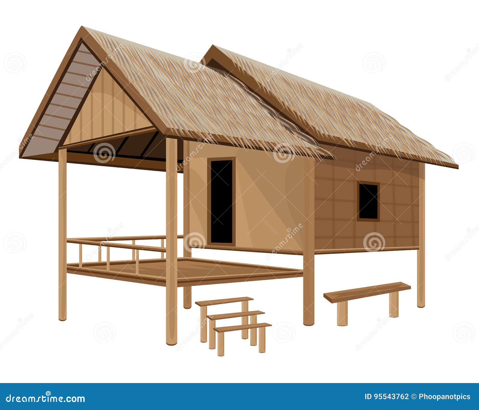 Hut design stock vector. Illustration of angle, design - 95543762