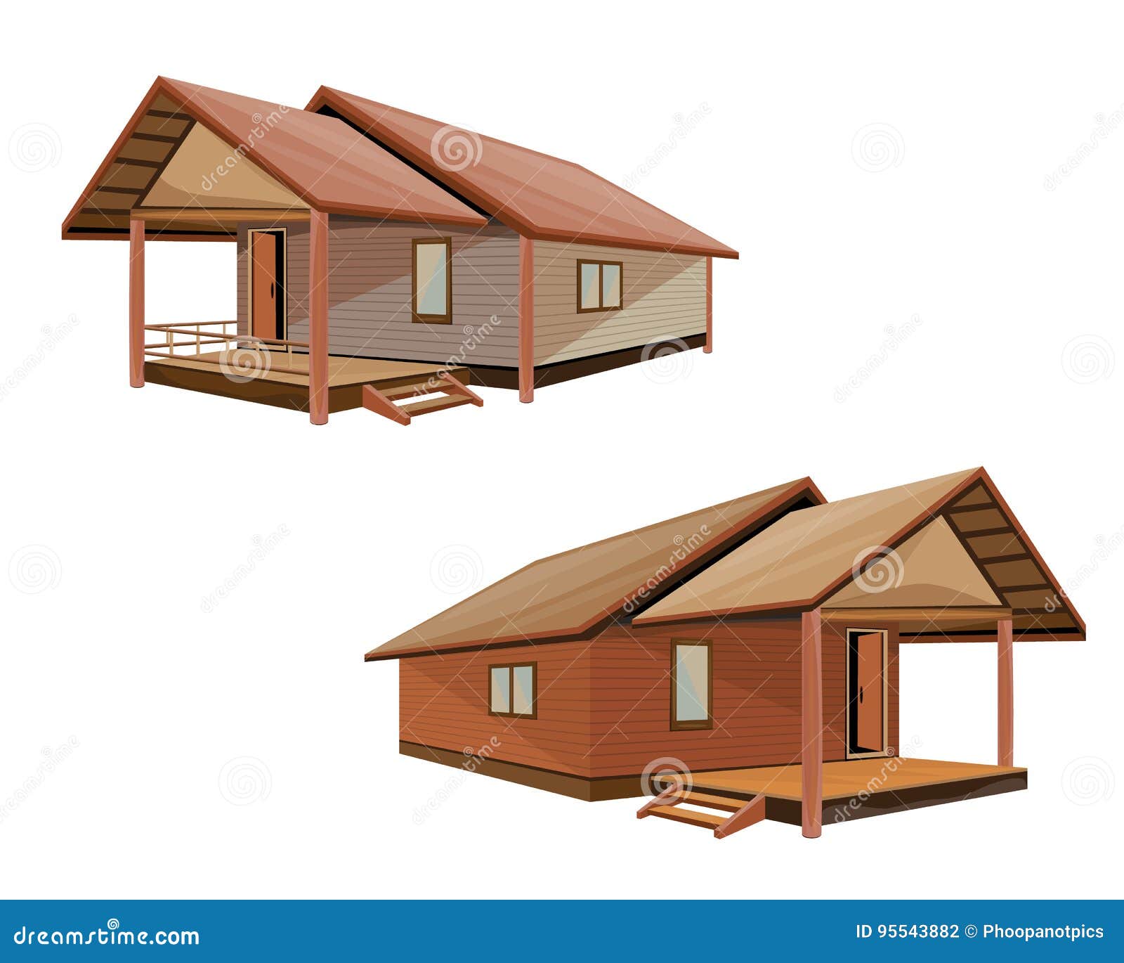 Hut design stock vector. Illustration of elevation, design - 95543882