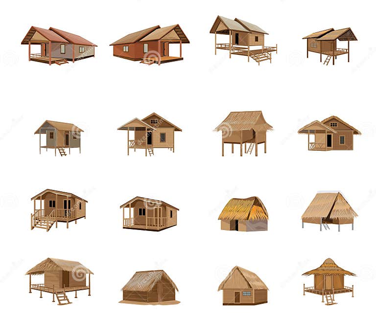 Hut design stock vector. Illustration of countryside - 95543920