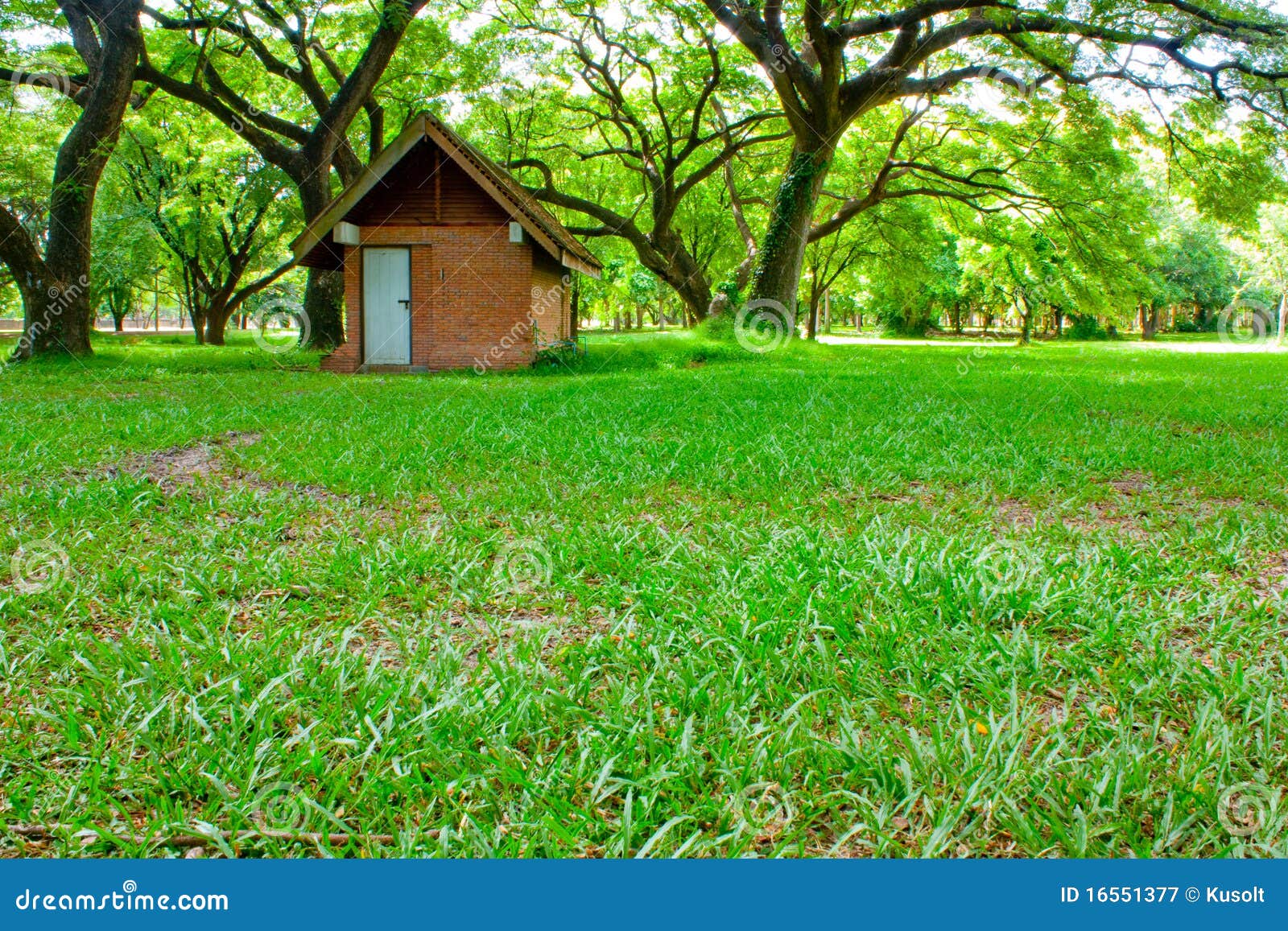 Hut on green Grass stock image. Image of nature, travel - 16551377