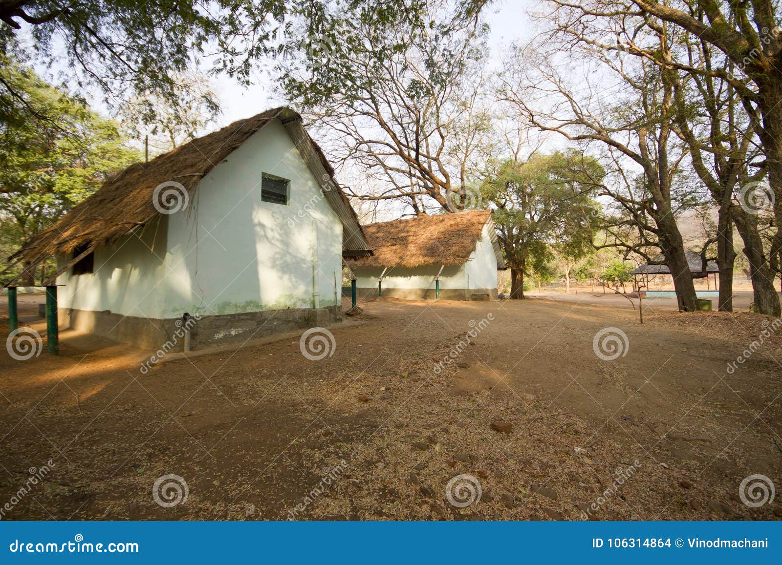 Hut in Muthathi Territorial Forest Stock Photo - Image of cooking ...