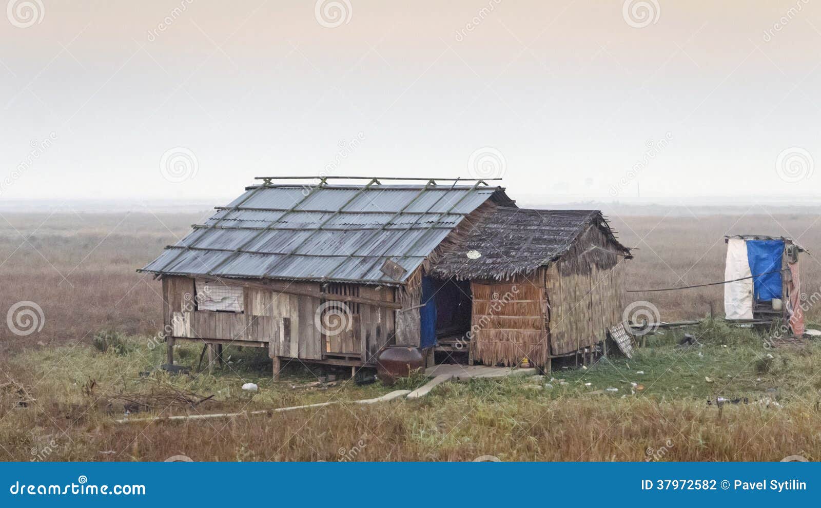 Hut Myanmar stock photo. Image of glebe, burma, away - 37972582