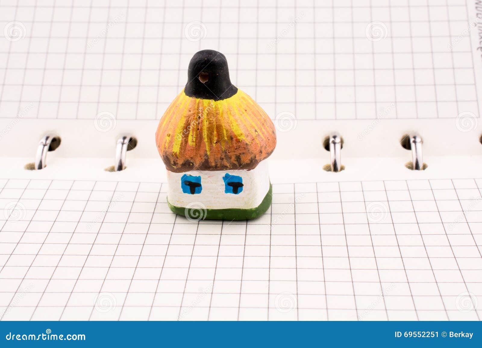 Hut on notebook stock image. Image of building, simple - 69552251