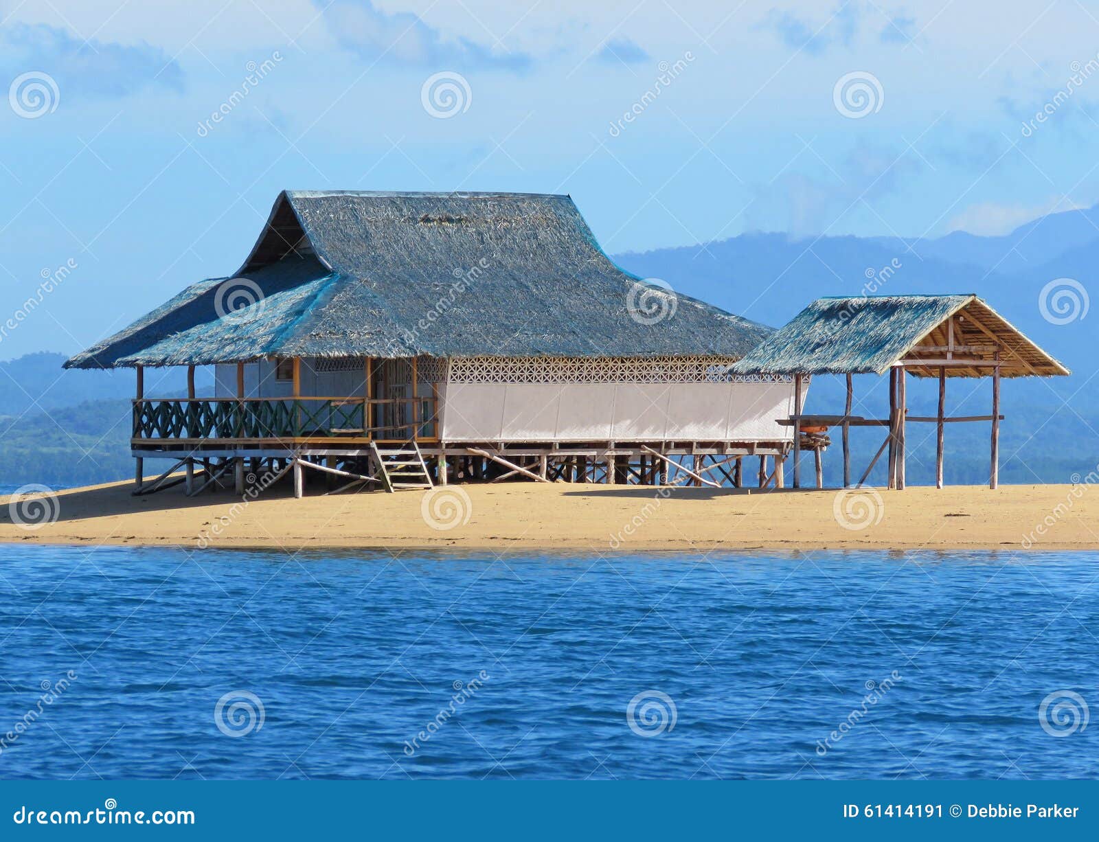 Hut in the Philippines stock image. Image of palawan - 61414191